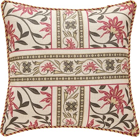 Amazon.com: patdrea Designer Throw Pillow Covers,Vintage Red Linen ...