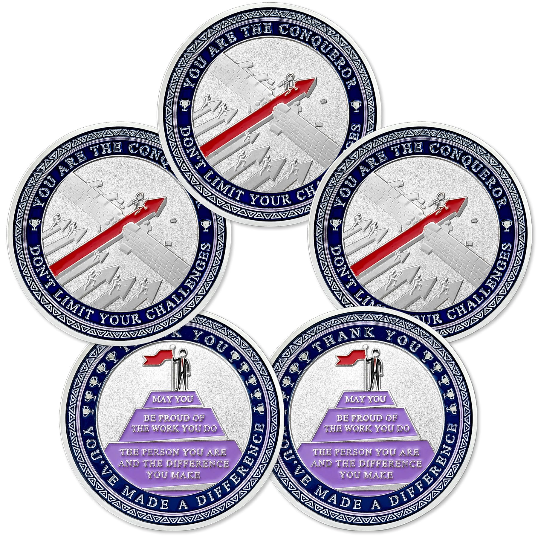 Amazon.com : 5Pcs Employee Appreciation Coins Gift Set Encouragement ...