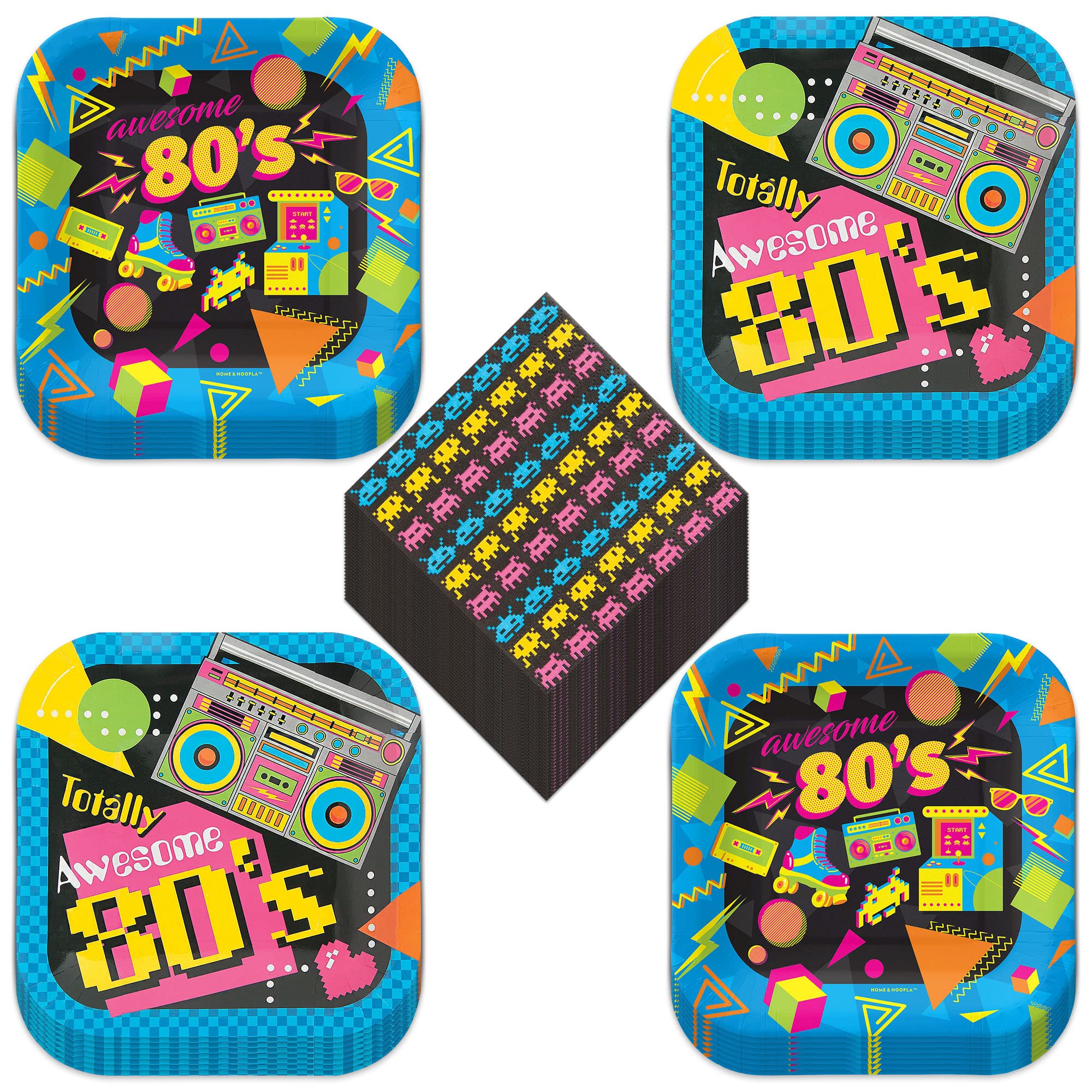 Amazon.com: 80s Party Supplies - Mix of Totally Awesome Throwback Theme ...