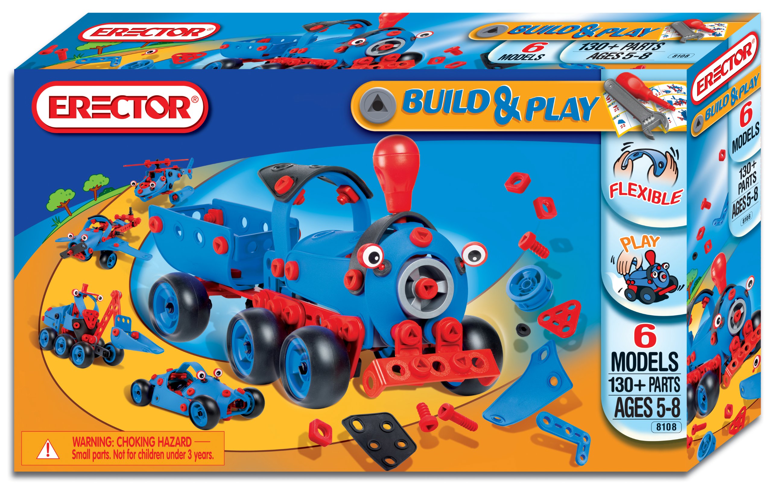 Buy Erector Build and Play Model Set Train 168 Pieces Online at ...