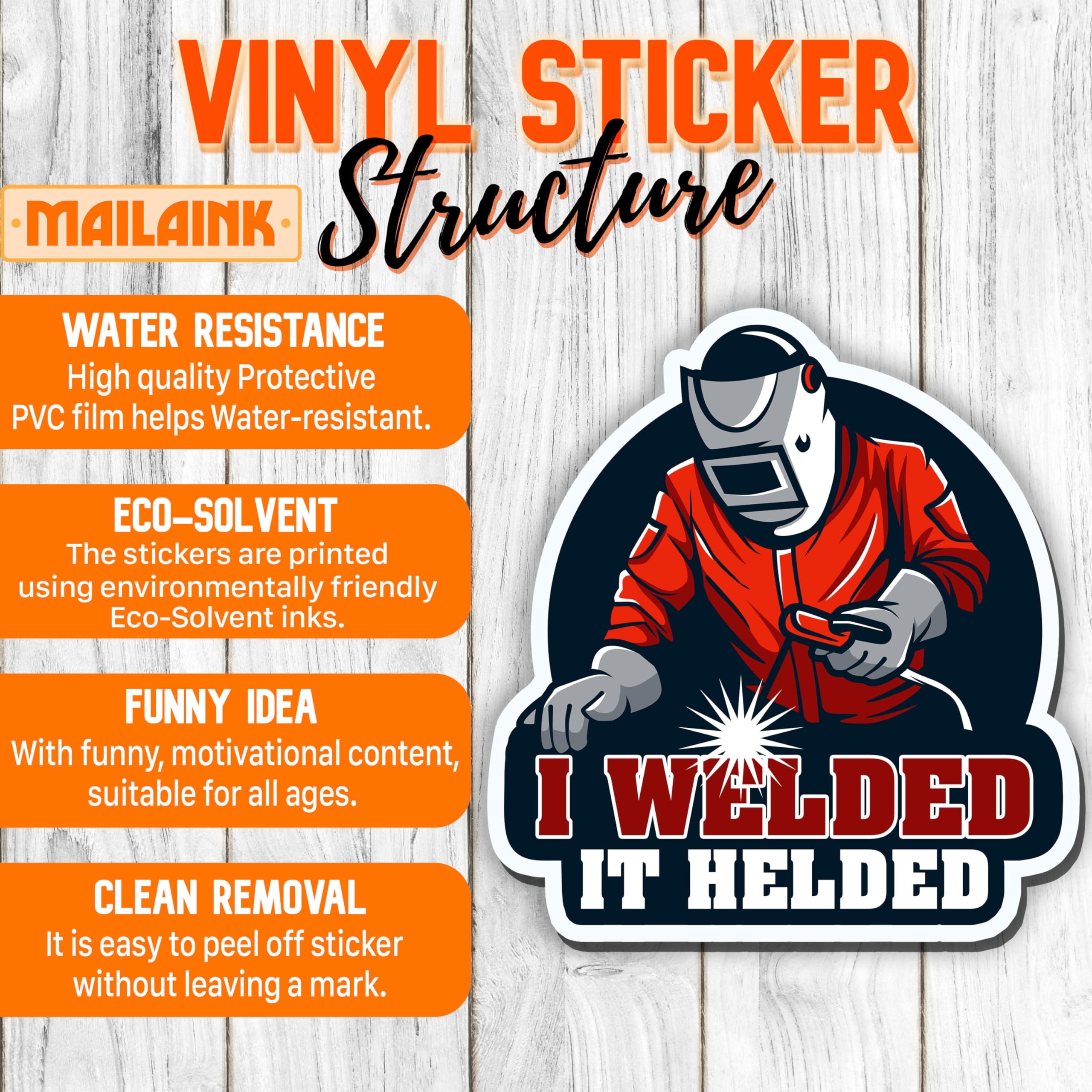 Snapklik.com : Set 3Pcs I Welded It Helded Sticker Welding Stickers ...