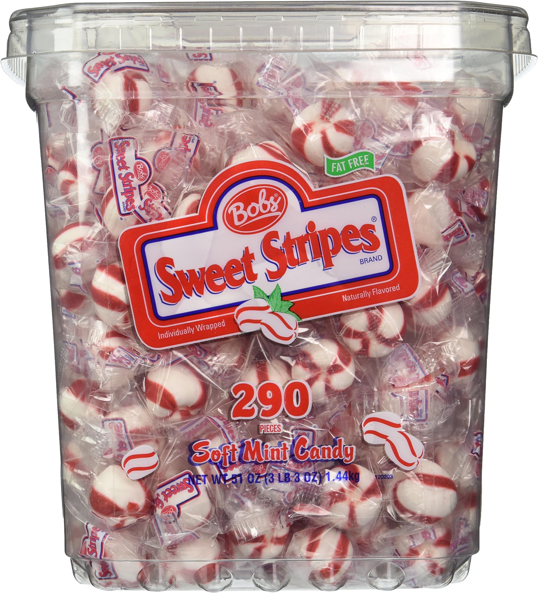 Amazon.com : Bobs Sweet Stripes Soft Peppermint Balls (51 Ounce ...
