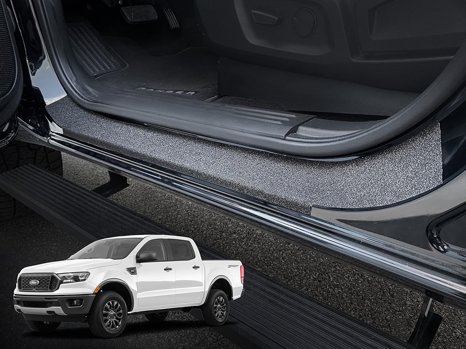 Amazon.com: Custom Fit Door Sill Entry Protector Kit for Ford Ranger ...