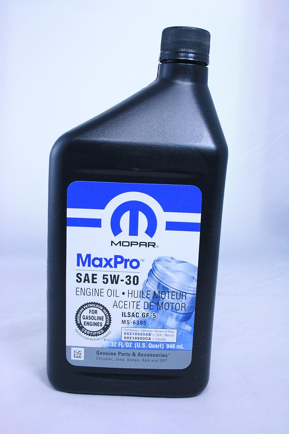 Aceite de motor original de CHRYSLER Mopar Maxpro SAE 5W-30, 1 cuarto ...