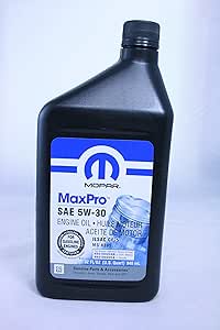 Aceite de motor original de CHRYSLER Mopar Maxpro SAE 5W-30, 1 cuarto ...