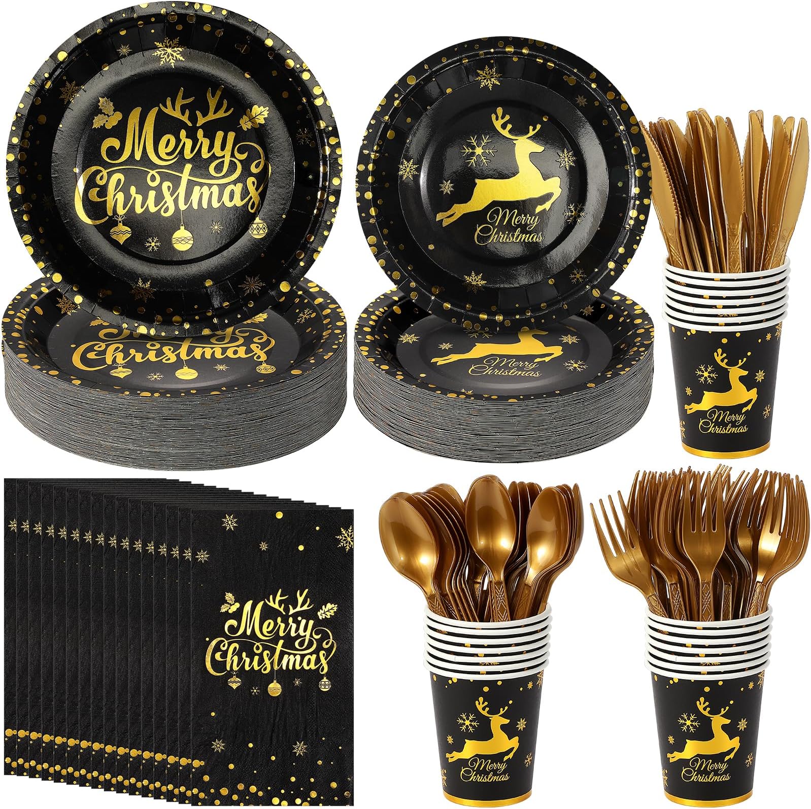 Amazon.com: SparkEpic Green Christmas Character Theme Tableware Set ...