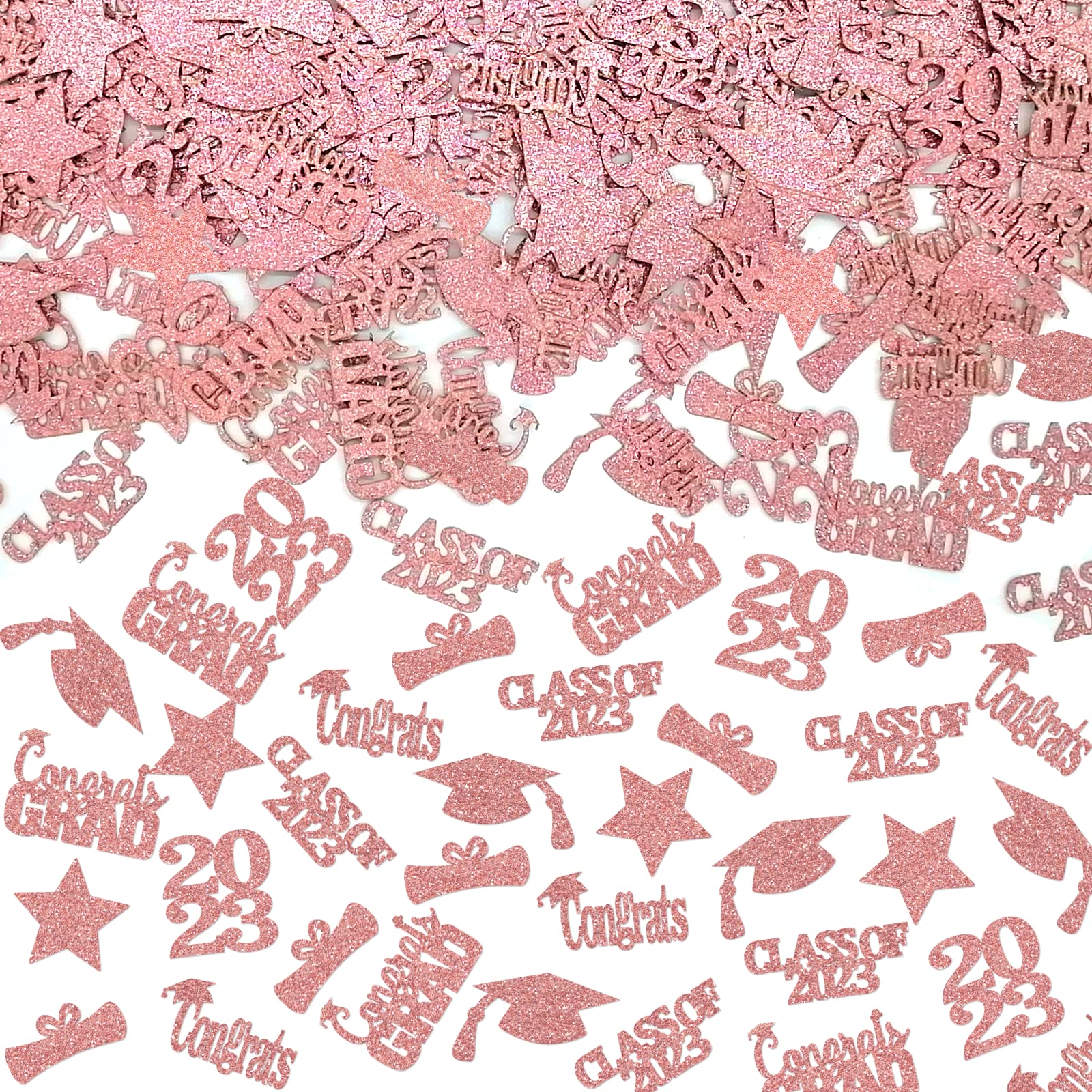 Buy Rose Gold Graduation Confetti 2023 Graduation Table Decorations ...