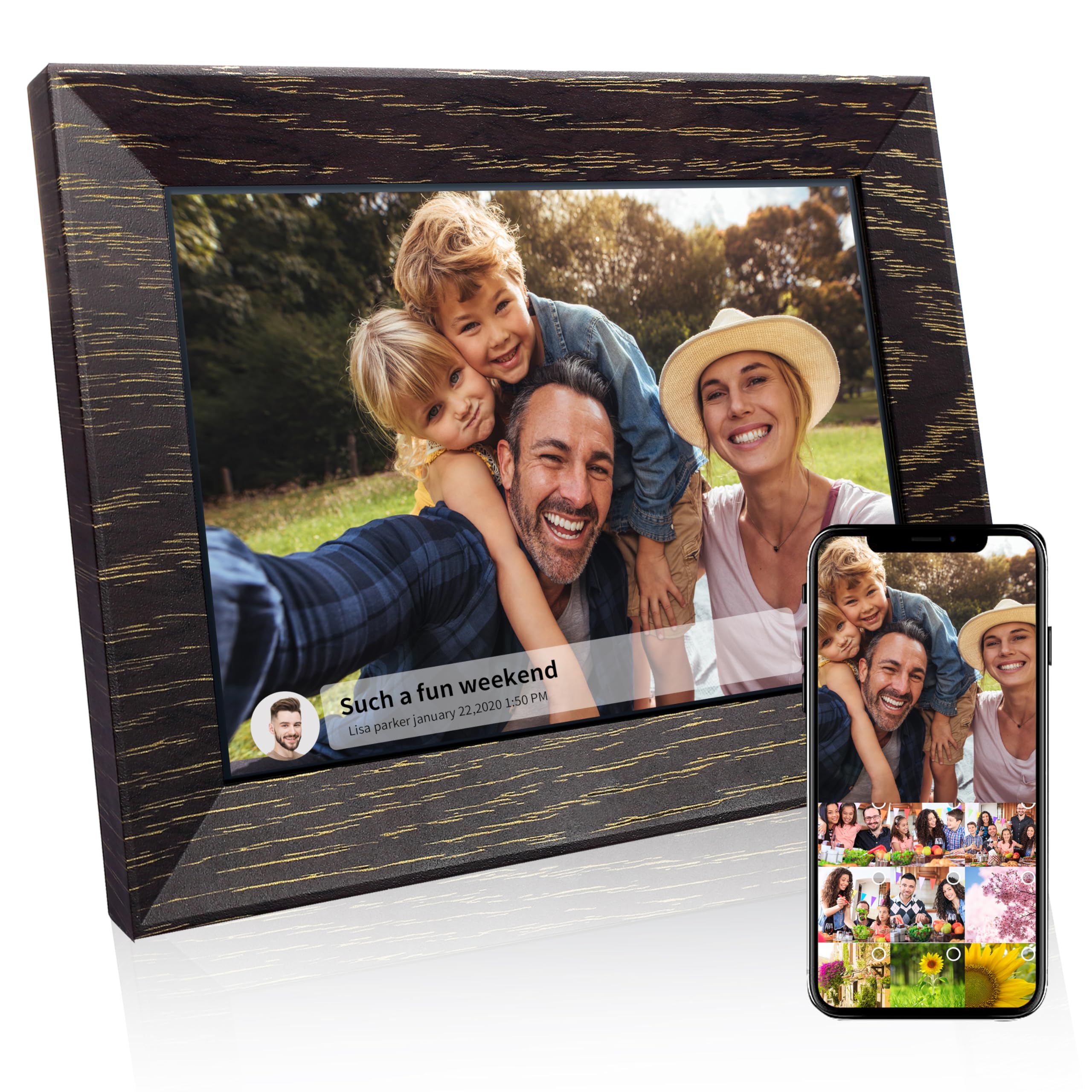 Amazon.com : Frameo 7 Inch WiFi Digital Picture Frame, HD IPS Touch ...