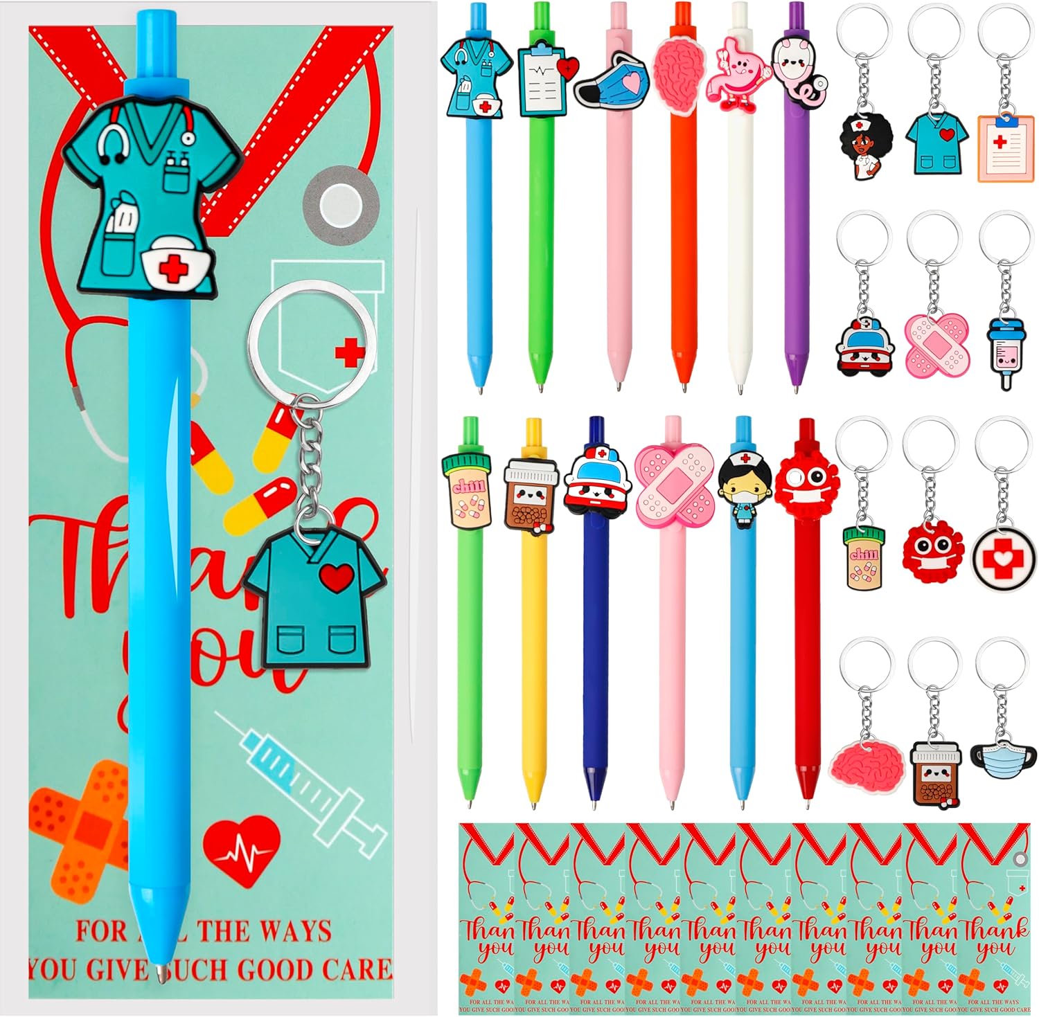 Amazon.com : QAUYETM 36 Pcs Nurse Pens Set Nurses Day Gifts 2025 Funny ...