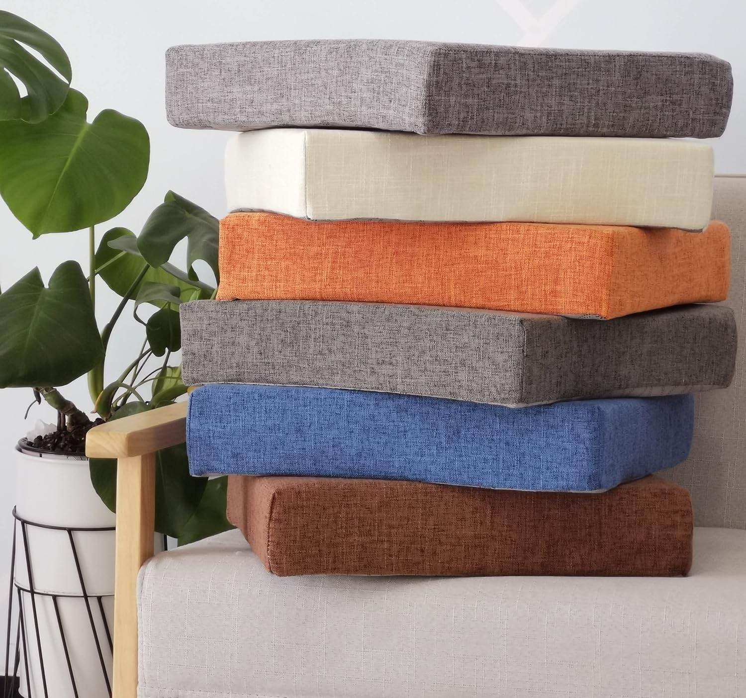 Custom Size Chair Pad Cushion Indoor Outdoor Patio Sofa Loveseat, Non ...