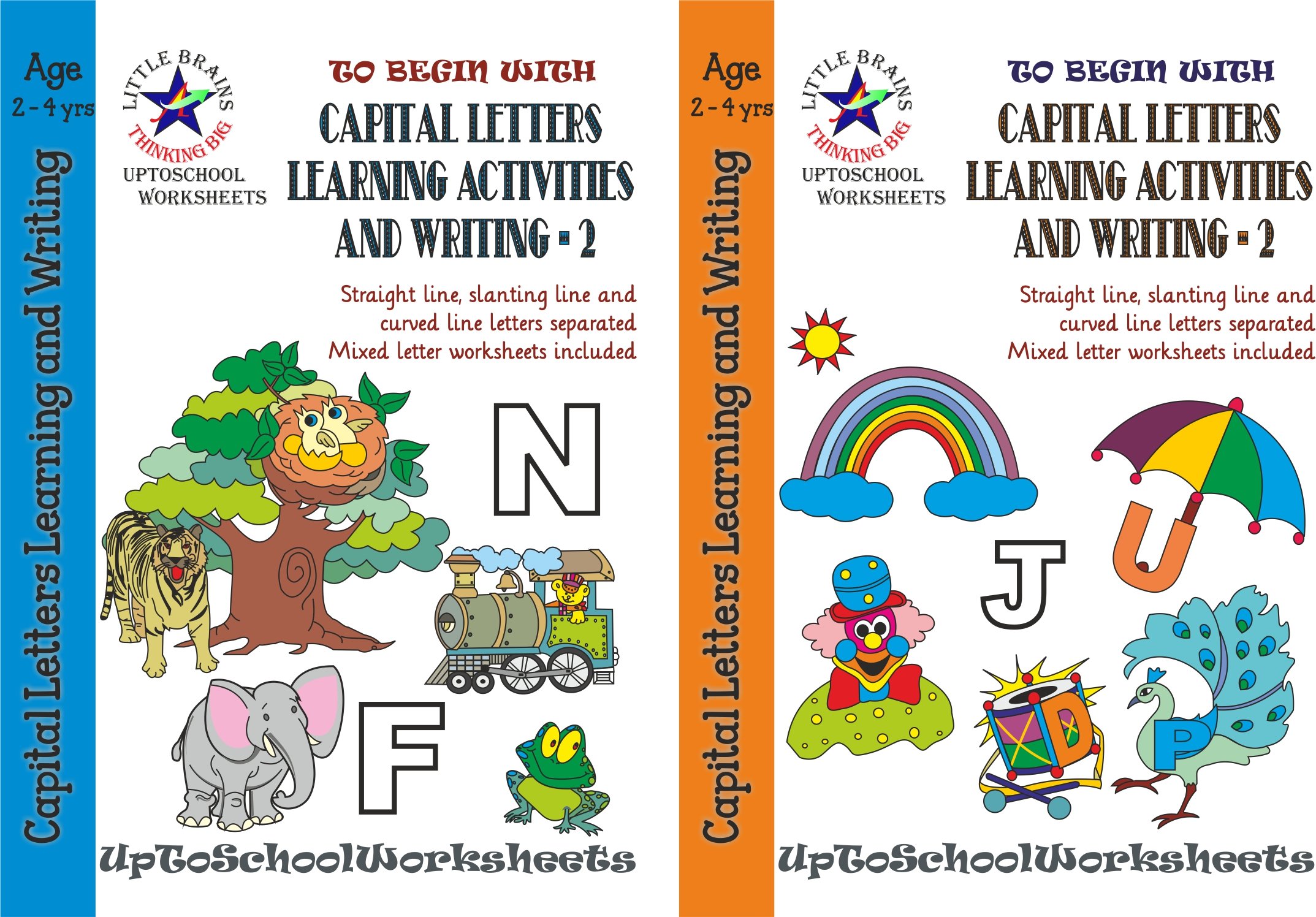 Buy Capital Letters Learning and Writing with Activities - Set of 2 ...