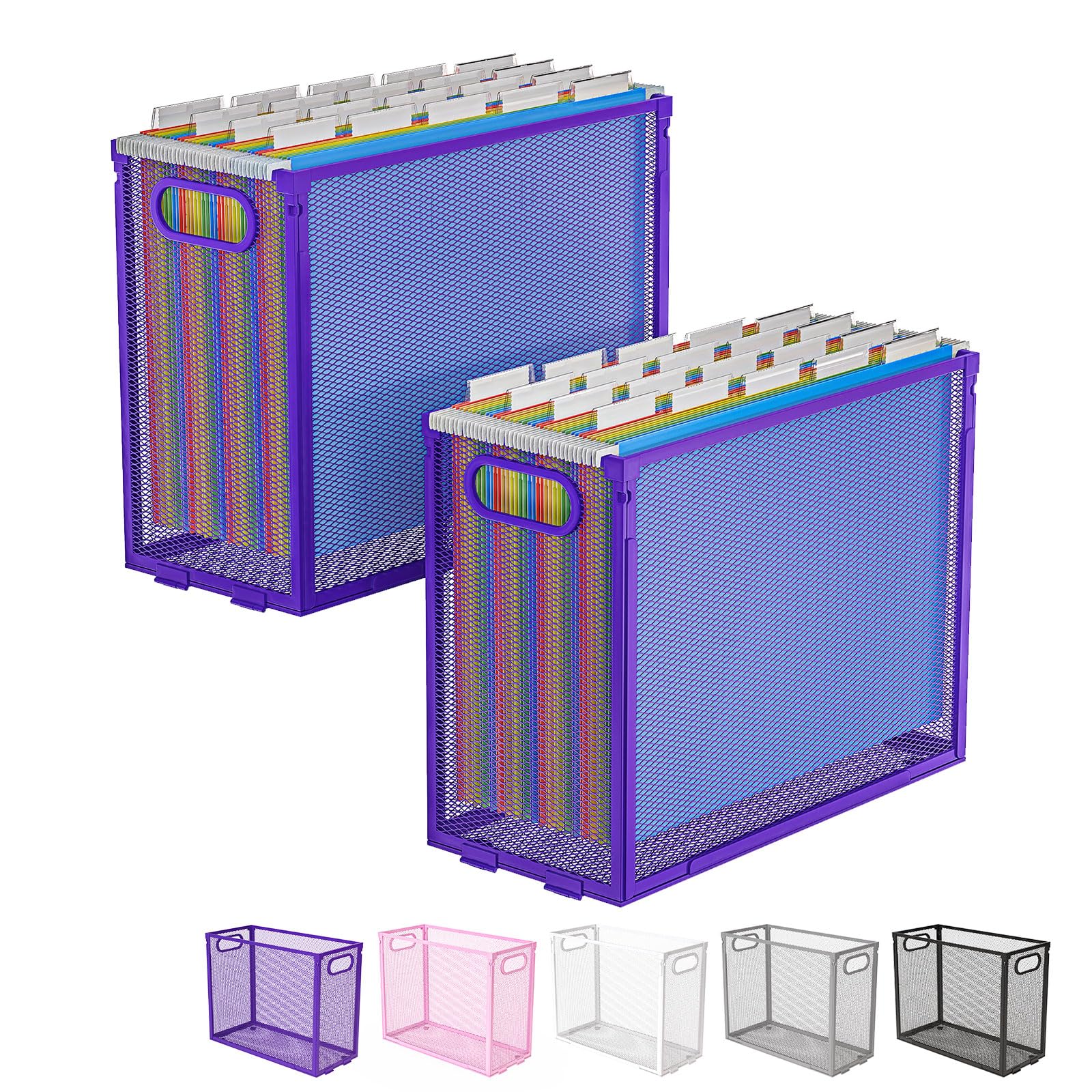 Snapklik.com : Oterri Hanging File Organizer, Metal File Organizer ...