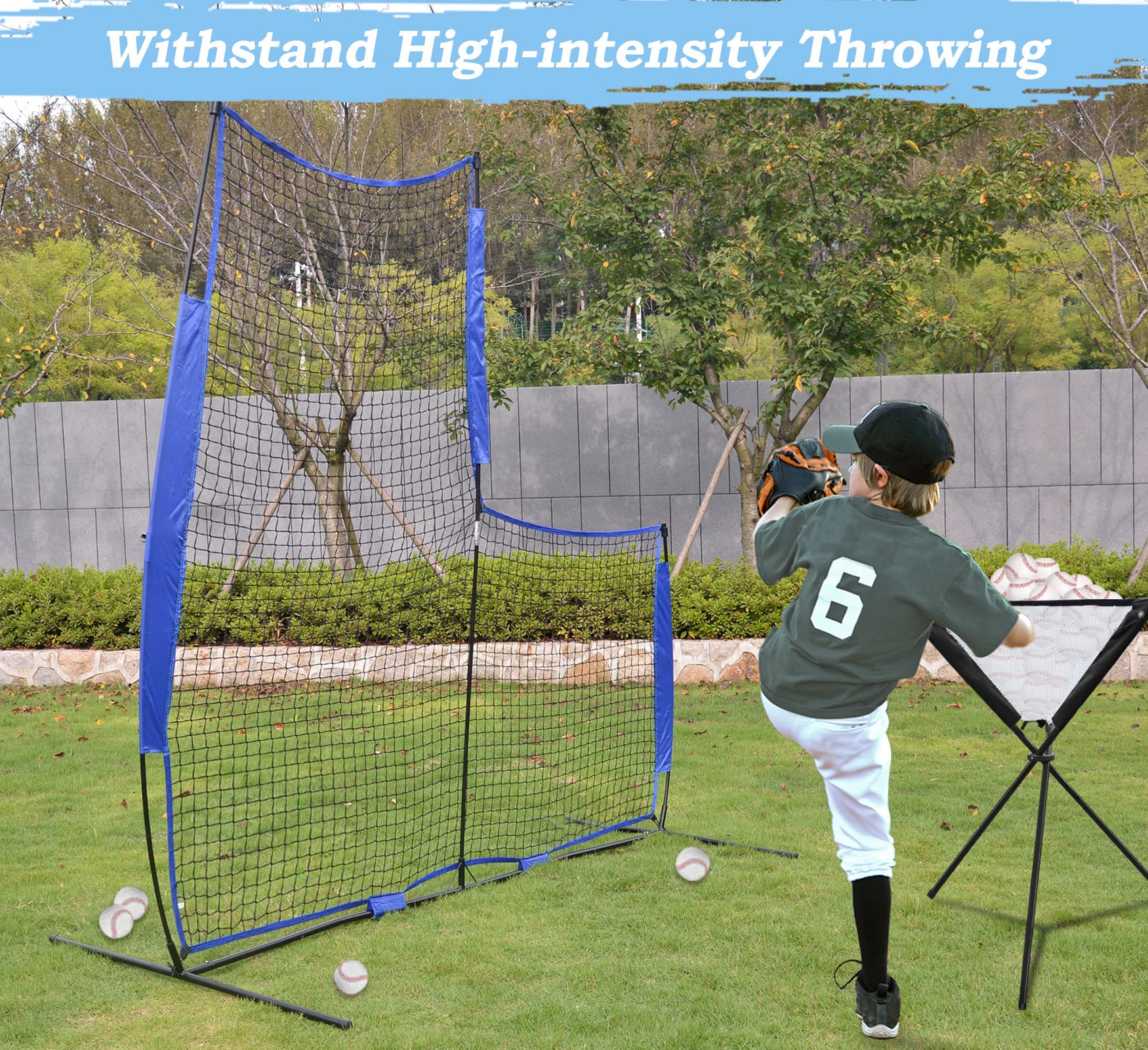 Gagalileo L Screen Baseball Pitching Net,Softball Protective Screen,L ...