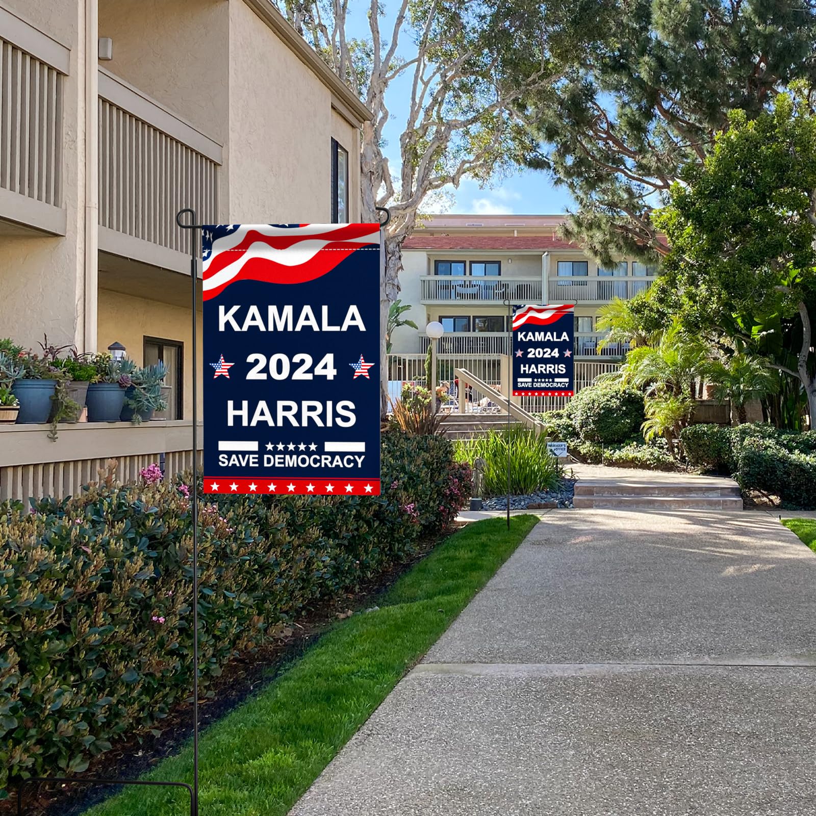 Snapklik.com : TAKEN Harris Waltz Yard Sign, Kamala 2024 Garden Flag ...