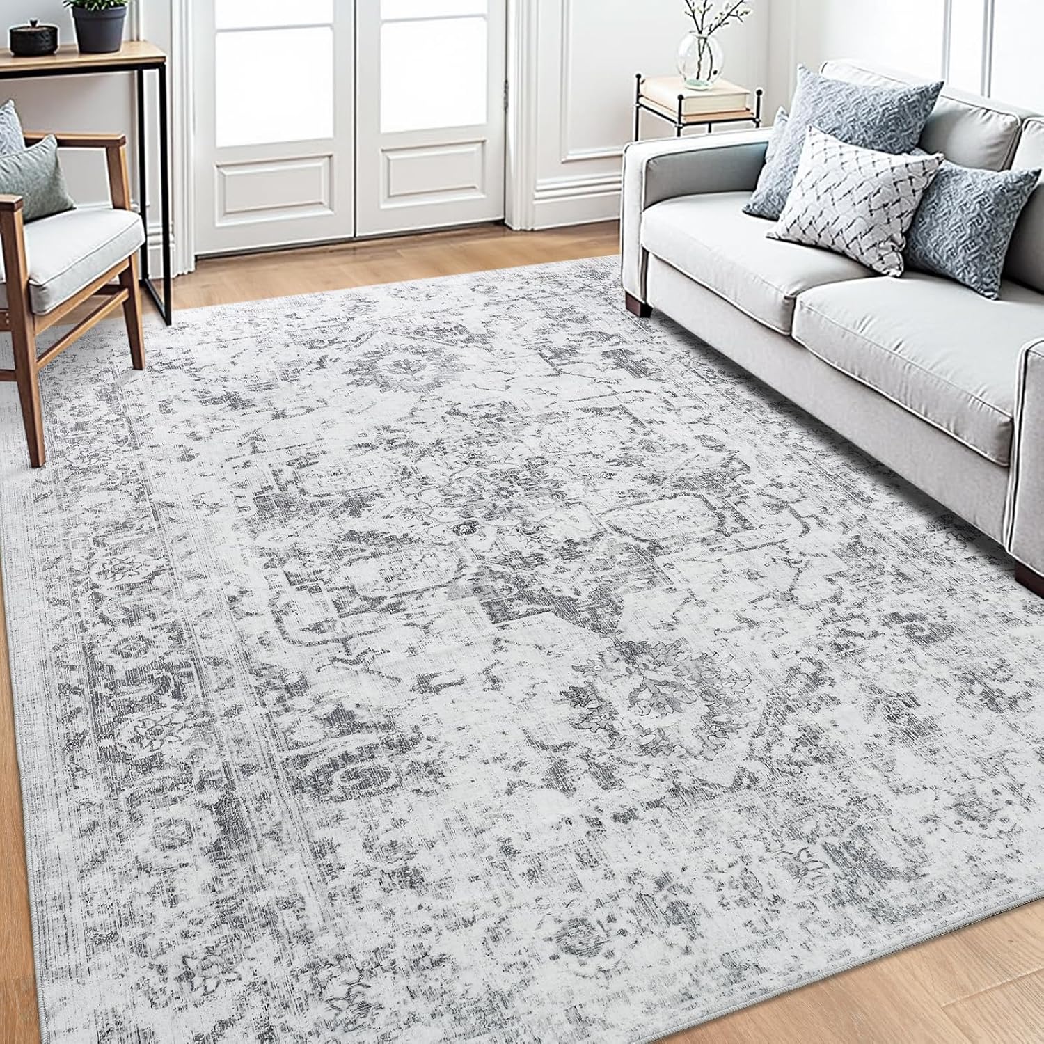 Amazon.com: Area Rug 6x9, Washable Rug for Living Room, Large Area Rugs ...