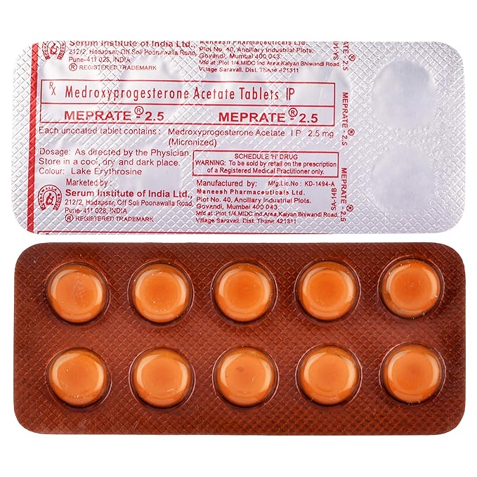 Meprate 2.5 - Strip of 10 Tablets : Amazon.in: Health & Personal Care