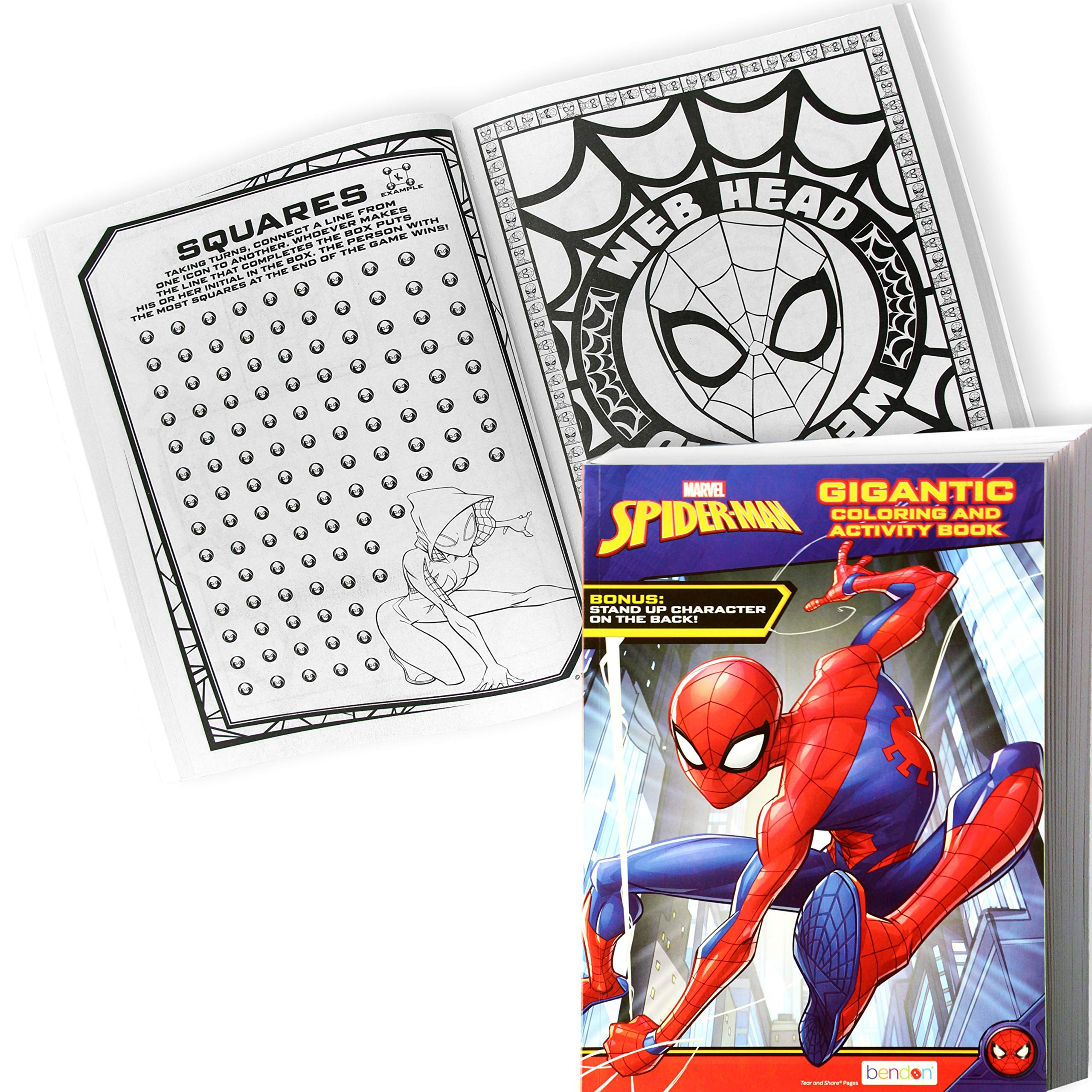 Nick Jr. Studios Spiderman Coloring Book with Spiderman Stickers and ...