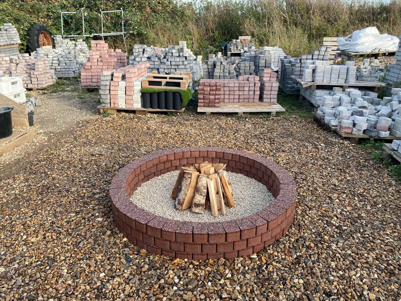Construction Blocks Fire Pit