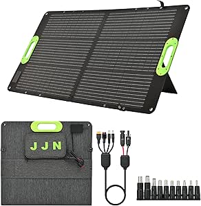 Amazon.com : JJN 100W Portable Solar Panel, Foldable Solar Panels for ...