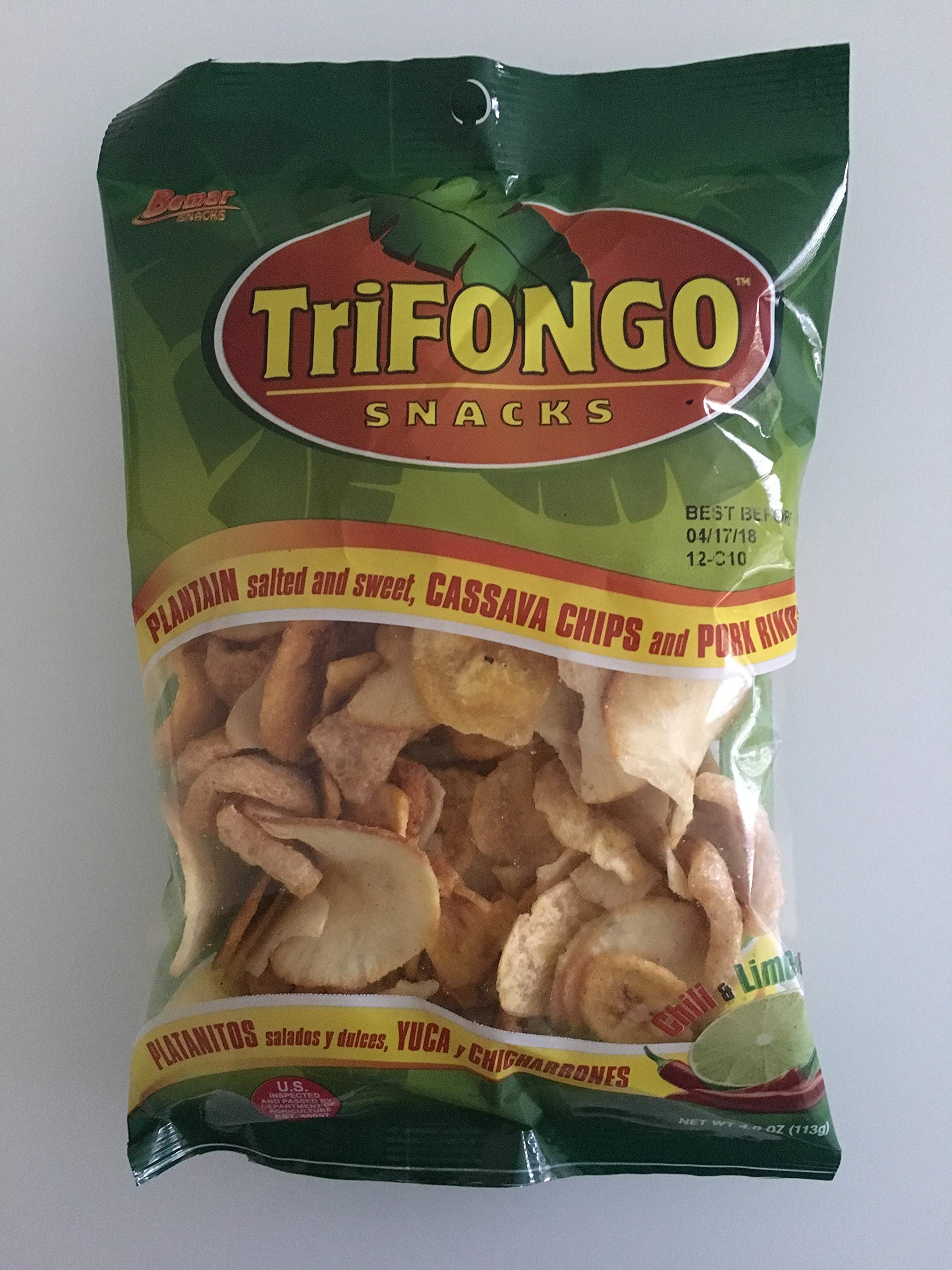 Bemar Snacks Trifongo Plantain Chips Salted And Sweet Cassava Chips ...