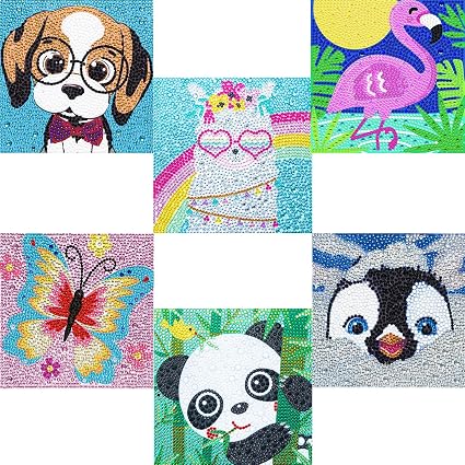 Amazon.com: BYGFHLYW DIY 6 Pack Diamond Painting Kits for Kids ...