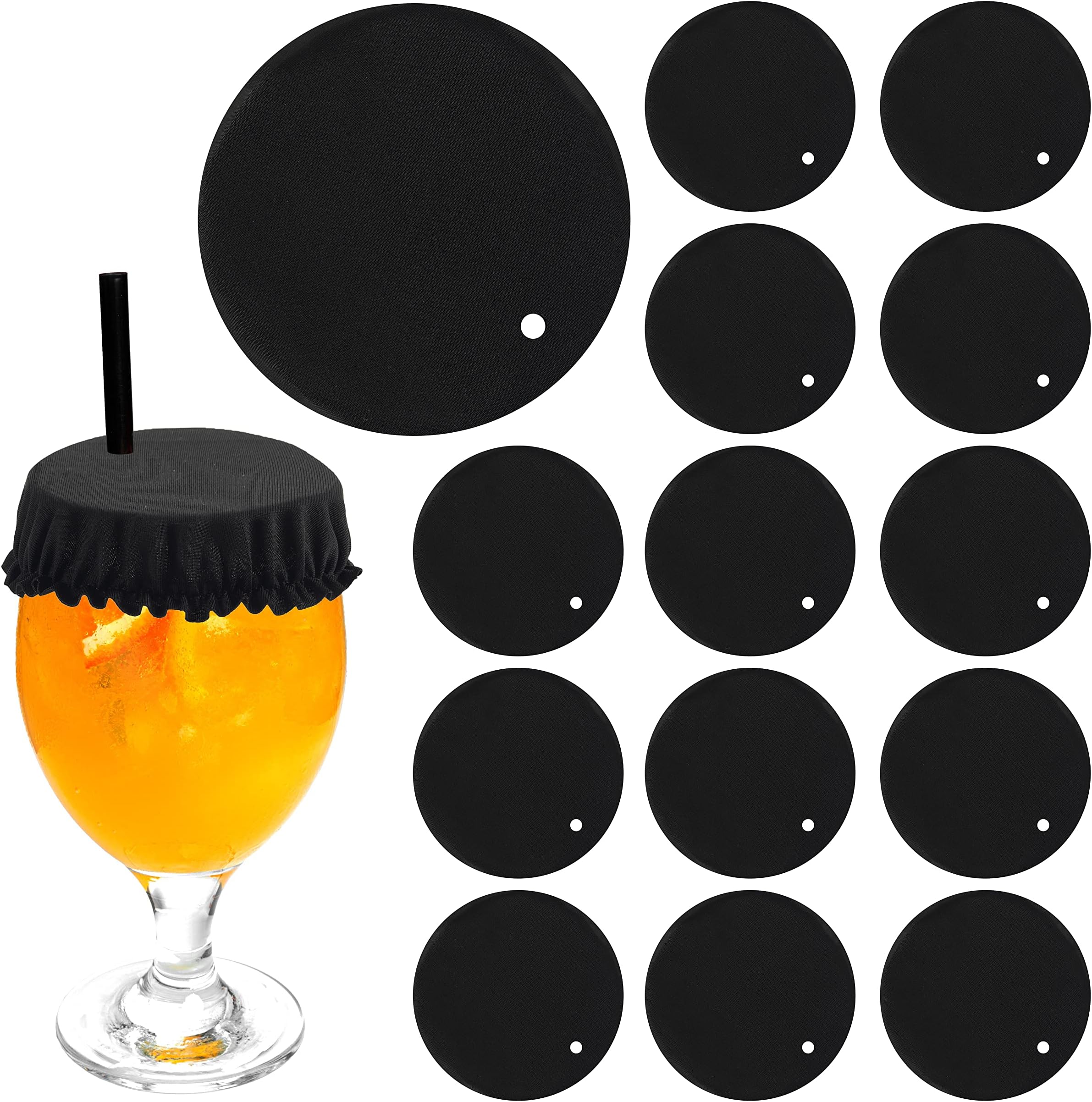 Amazon.com: 10pcs Drink Cover Scrunchies, Reusable Cup Drink Covers for ...