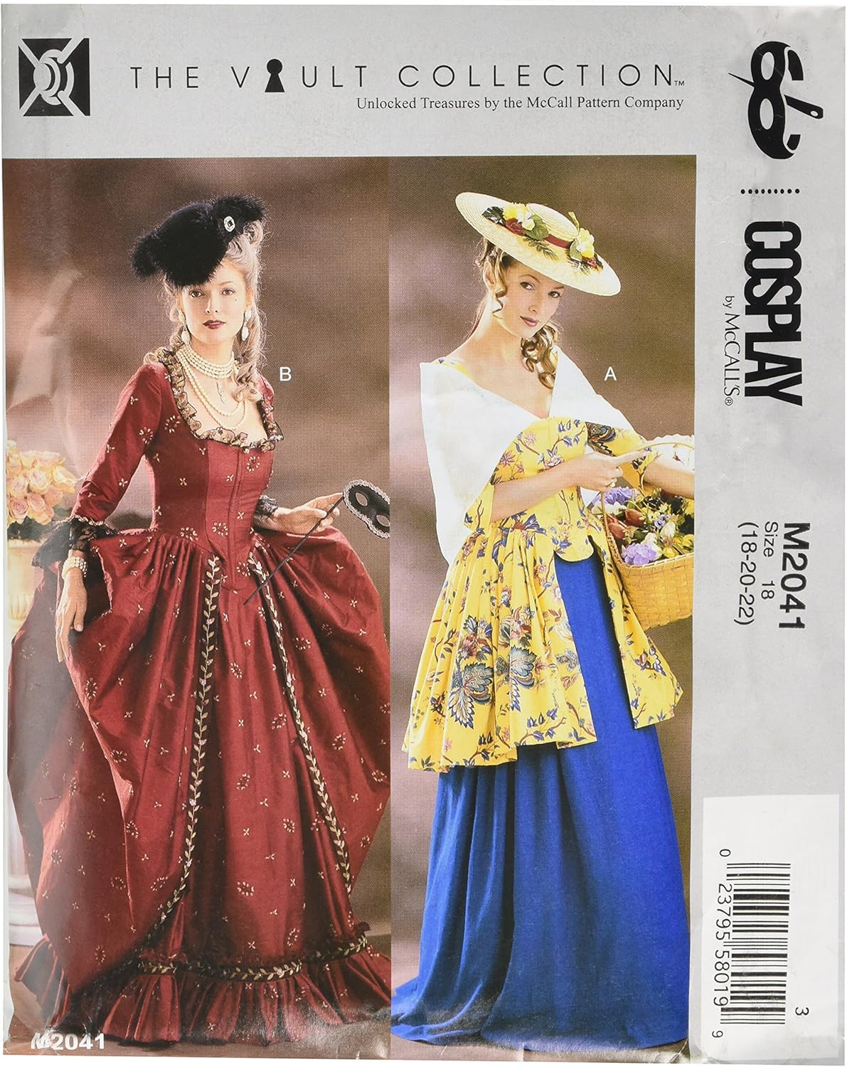 Cosplay By McCall’s Cosplay M2041 18,Boned Bodice Dress and Pleated ...