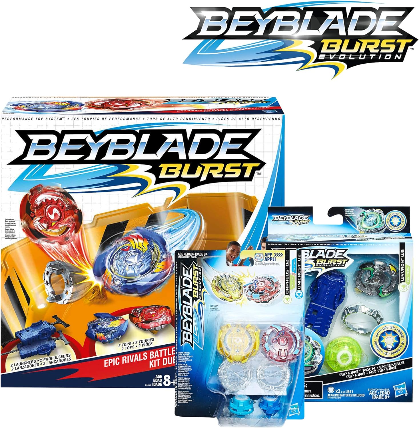 Amazon.com: Beyblade Burst Bundle Exclusive - Epic Rivals Battle Set ...
