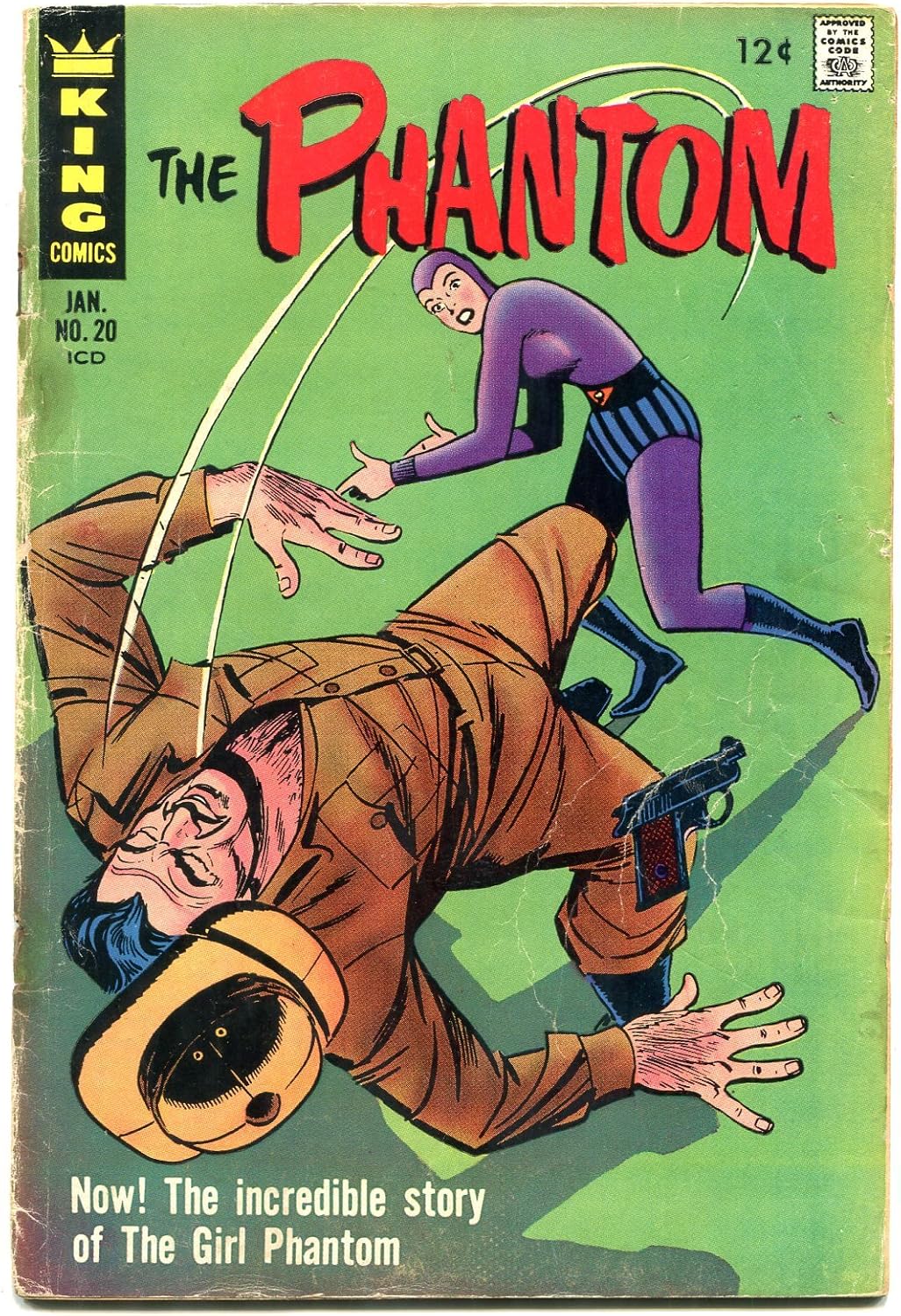 Amazon.com: THE PHANTOM #20 1967-KING-1ST GIRL PHANTOM-FLASH GORDON FR ...
