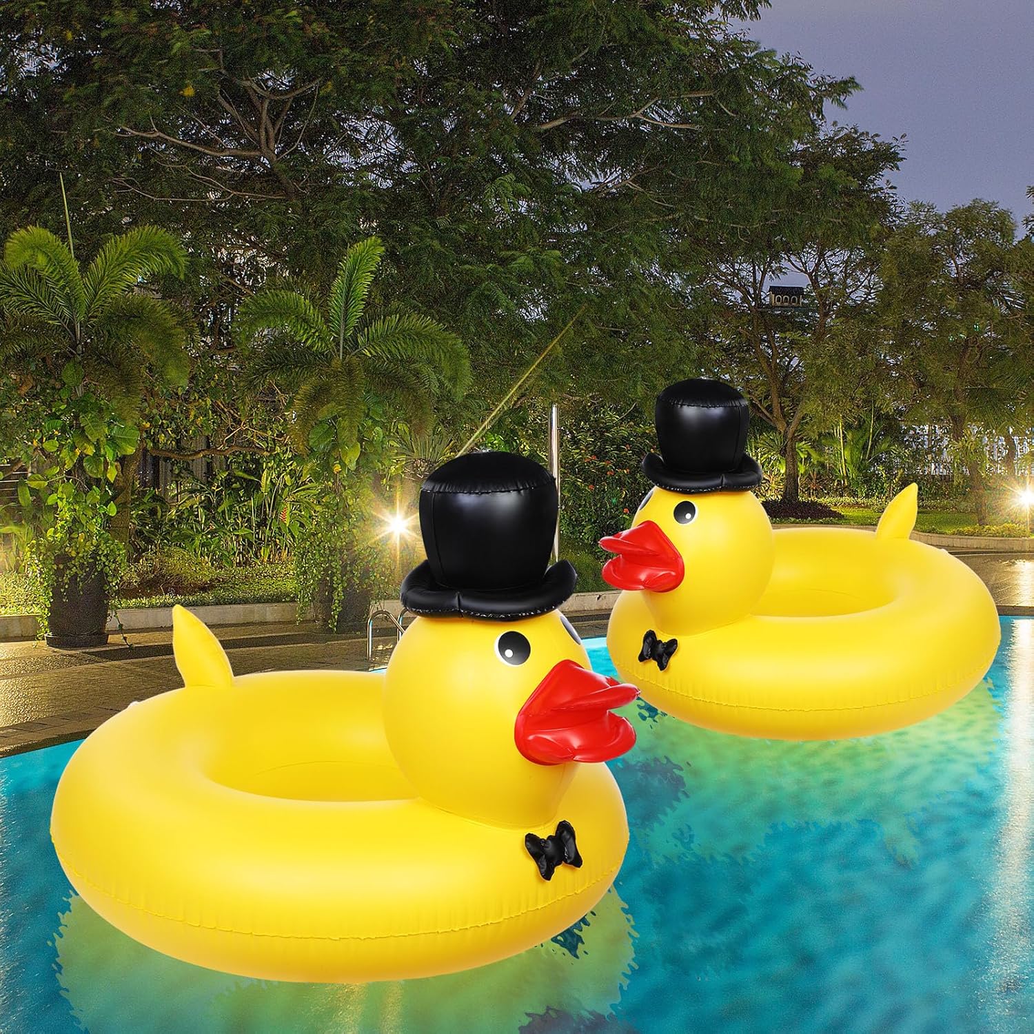 Amazon.com: Capoda 2 Pack Giant Inflatable Duck Pool Float 3.8 Ft Large ...