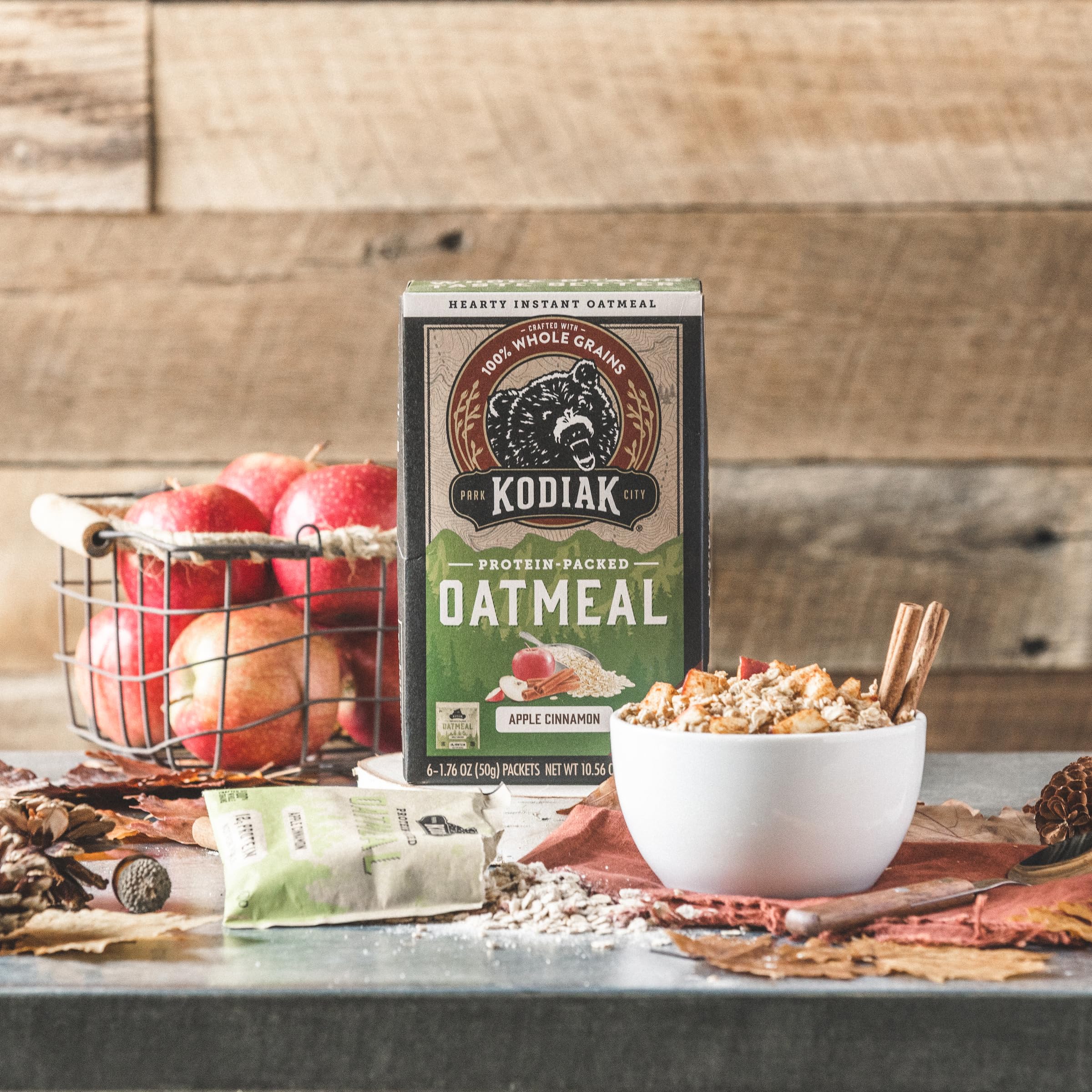 Snapklik.com : Kodiak Cakes Instant Oatmeal Packets, Apple Cinnamon ...