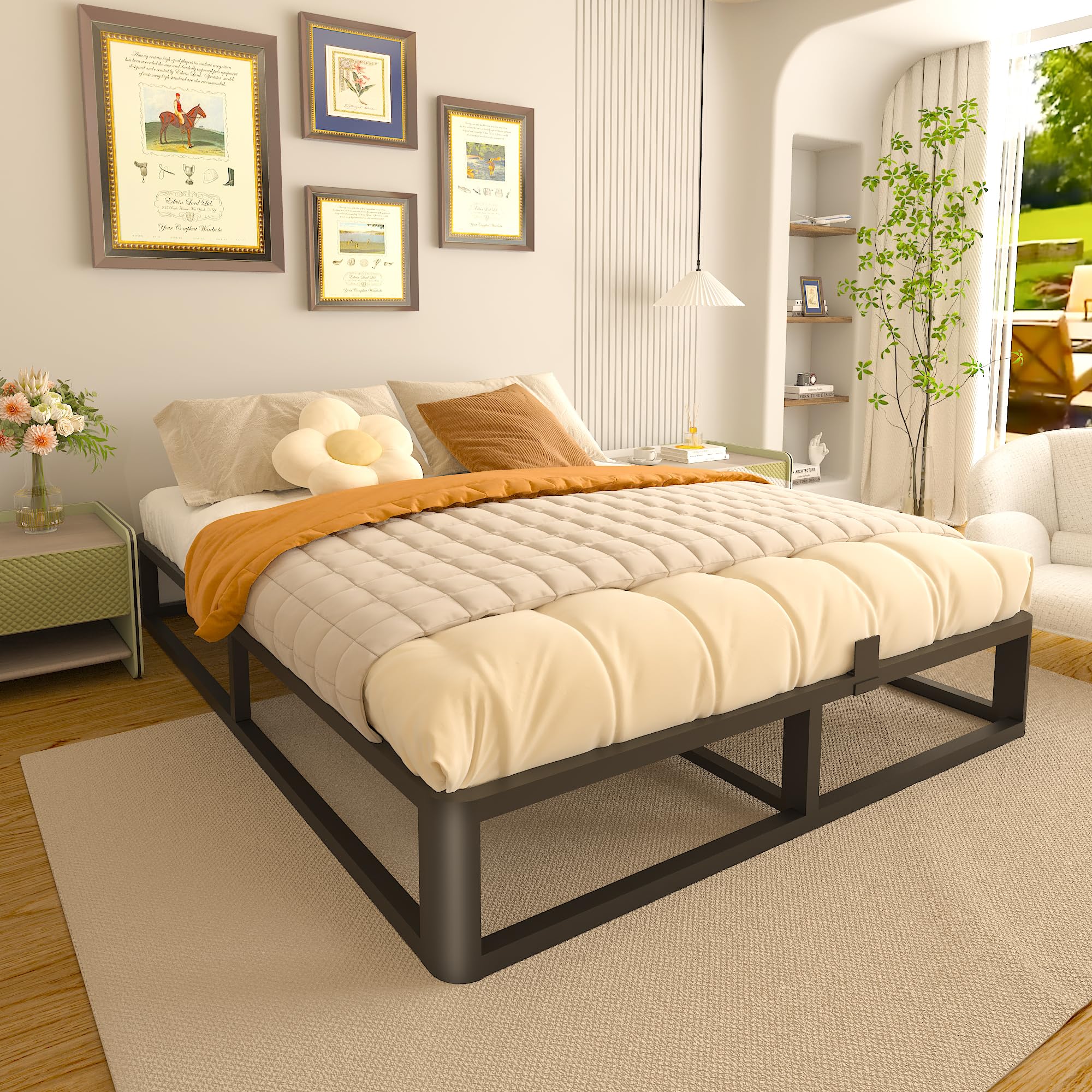 Snapklik.com : Yitong Angel 10 Inch Full Size Bed Frame