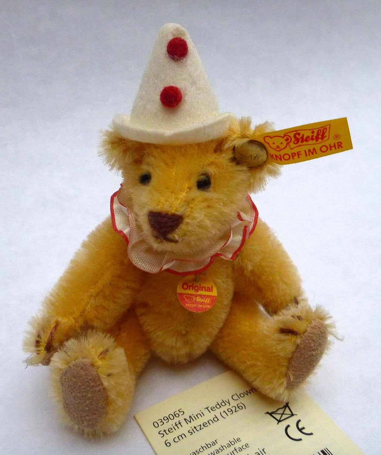 Steiff 039065 - Steiff STEIFF Mini Teddybär Clown: Amazon.de: Spielzeug