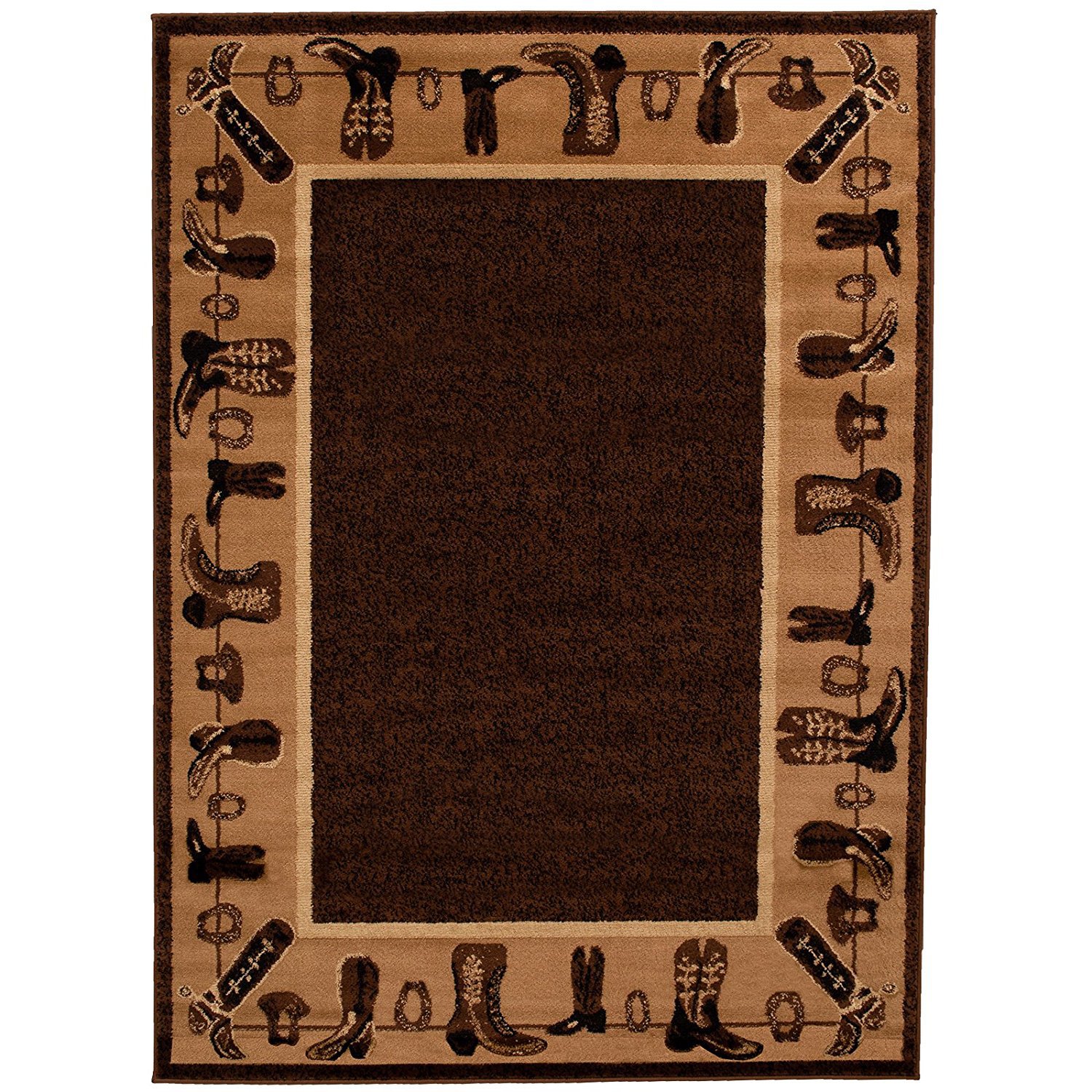 Amazon.com : CHAMPION RUGS Lodge Cabin Country Western Theme Cowboy ...