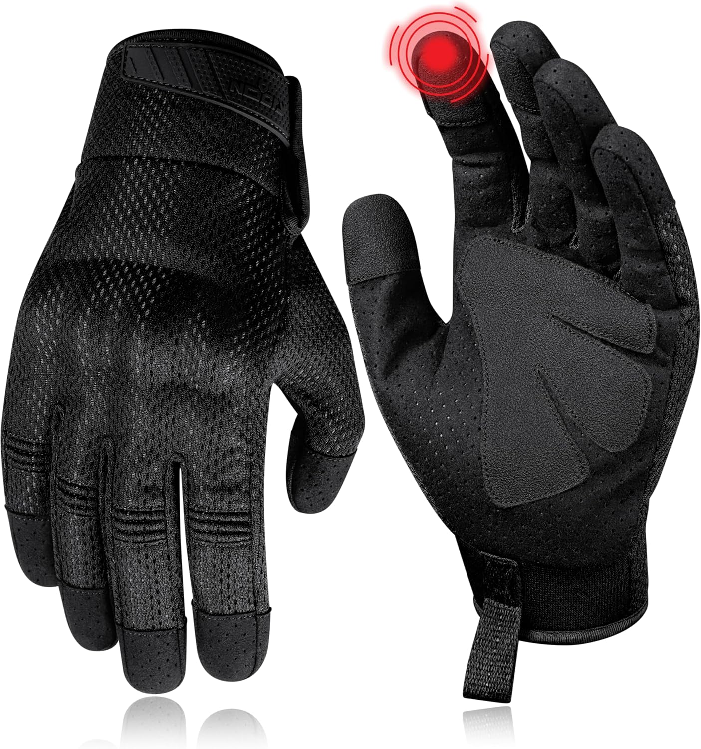Amazon.com: NoCry Tactical Gloves for Men with Comfortable Knuckle ...