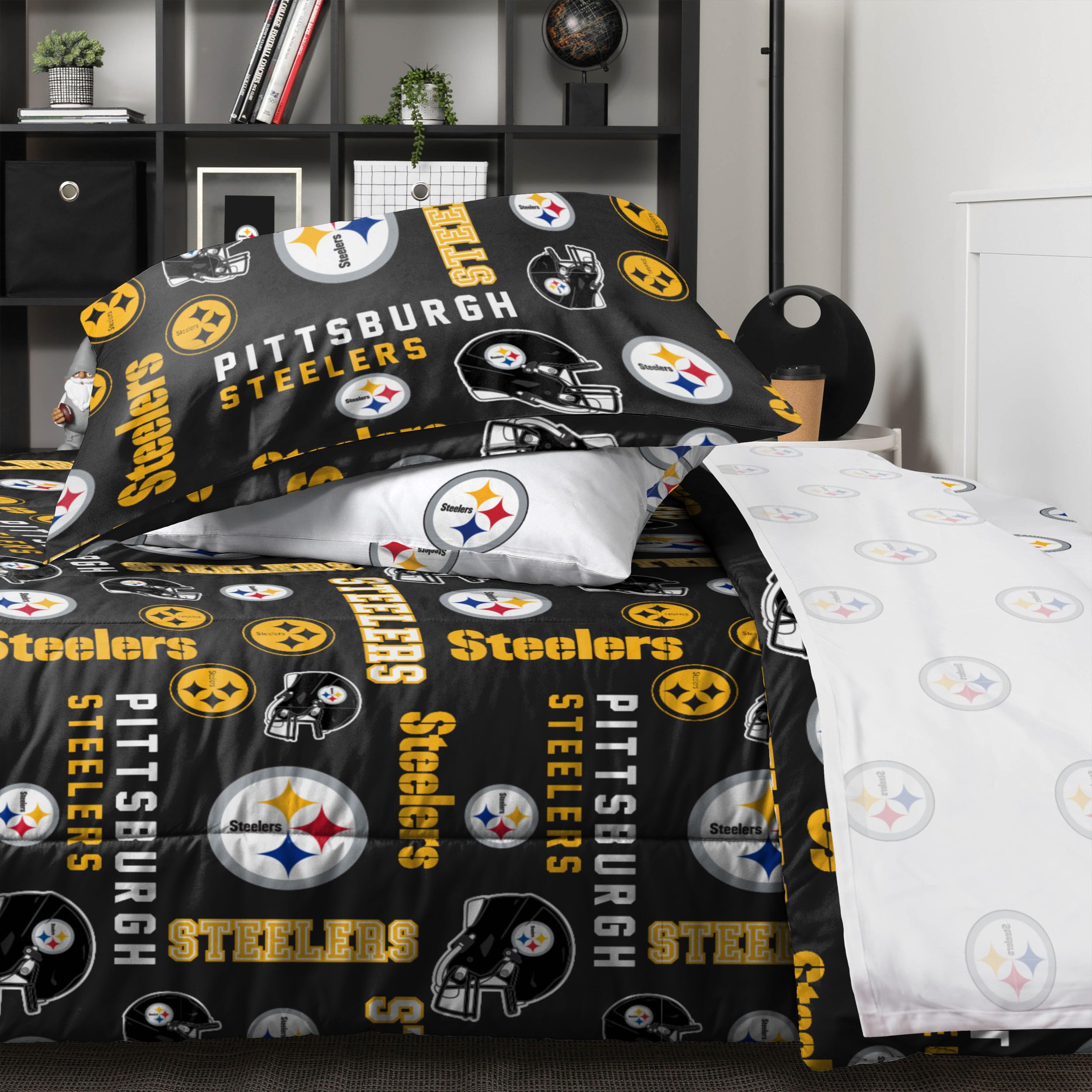 Snapklik Pittsburgh Steelers Nfl Team Color Bed In A Bag