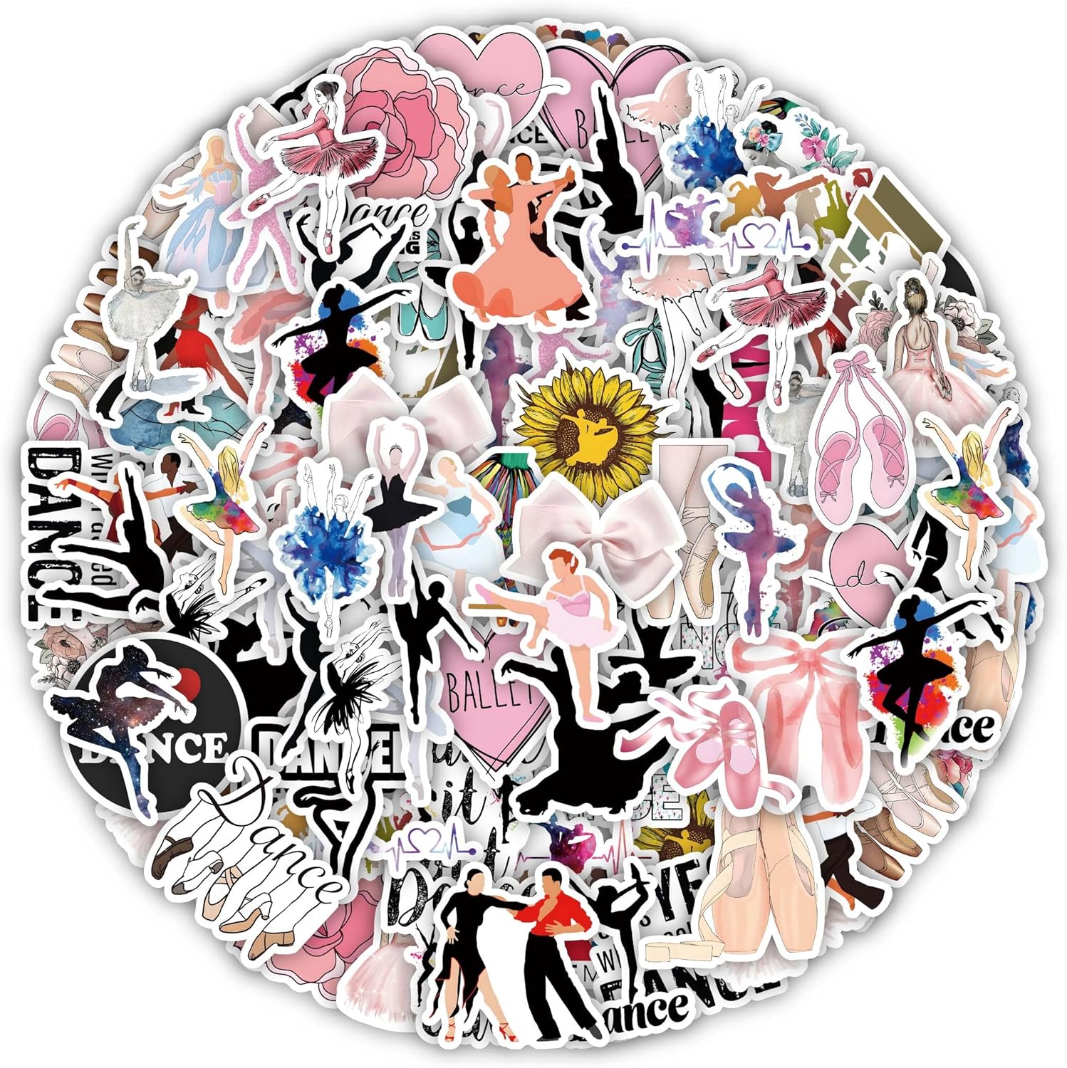 Amazon.com: Anhstks 60PCS Dancing Stickers,Water Bottles Laptop Car ...