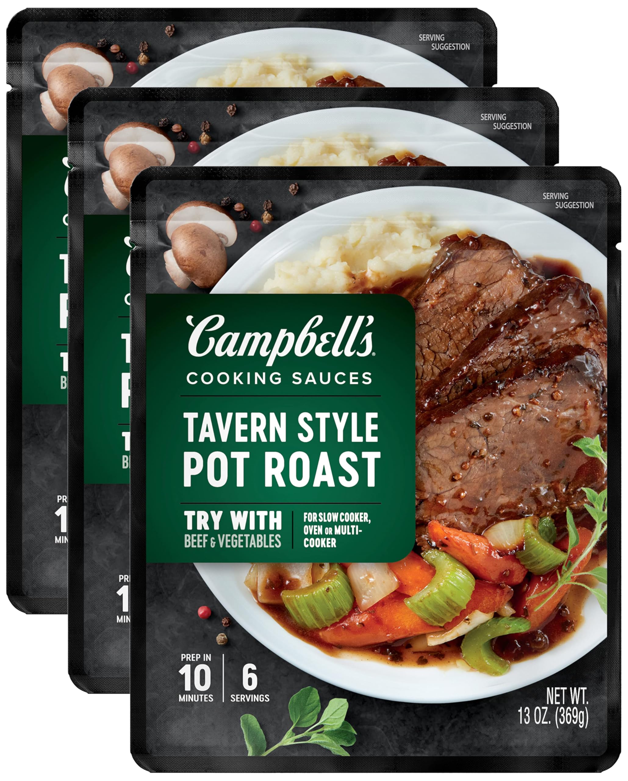 Amazon.com : Campbell’s Cooking Sauces, Tavern Style Pot Roast, 13 Oz ...