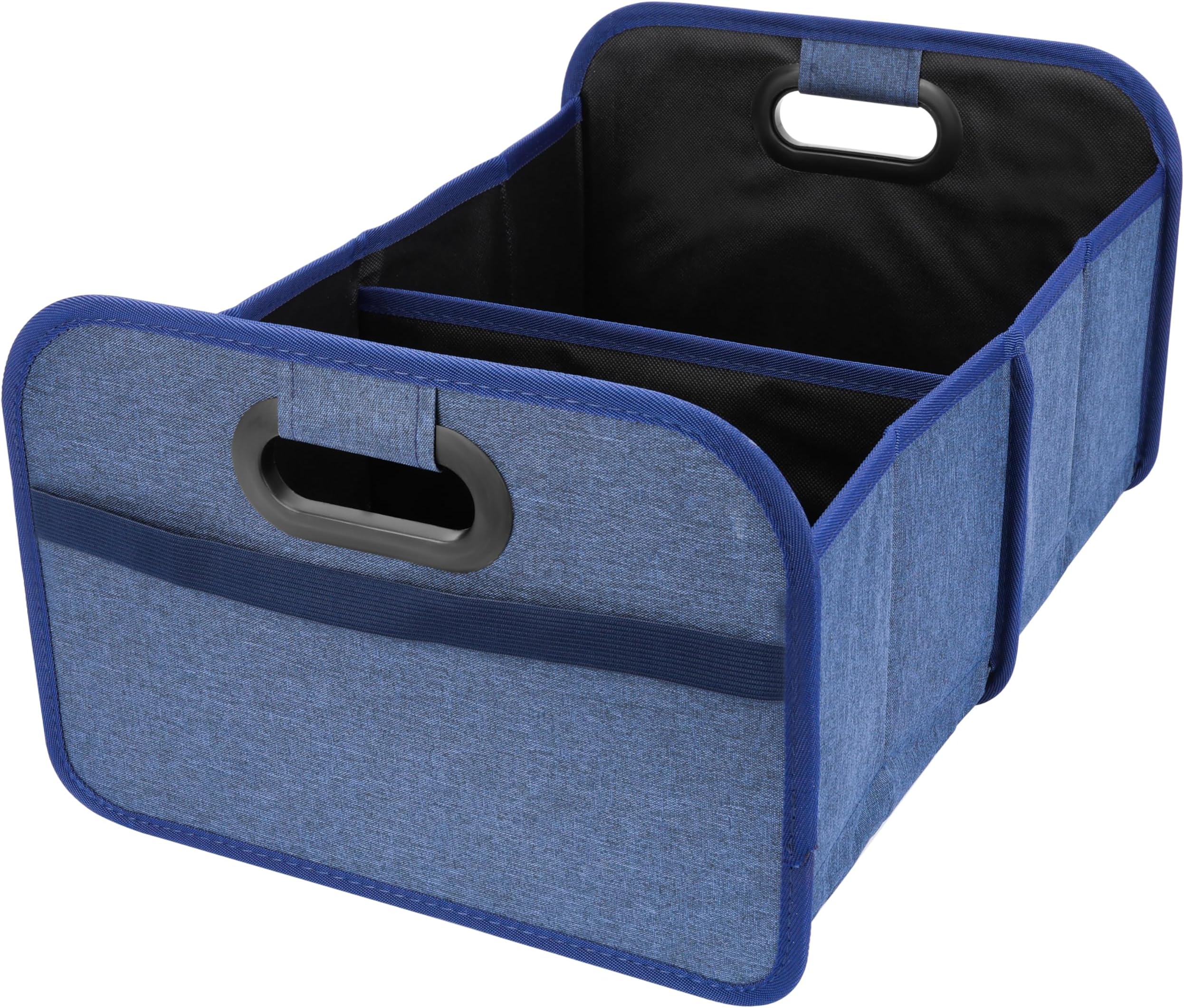 BELLE VOUS Blue Foldable Car Boot Organiser Bag - Heavy-Duty ...