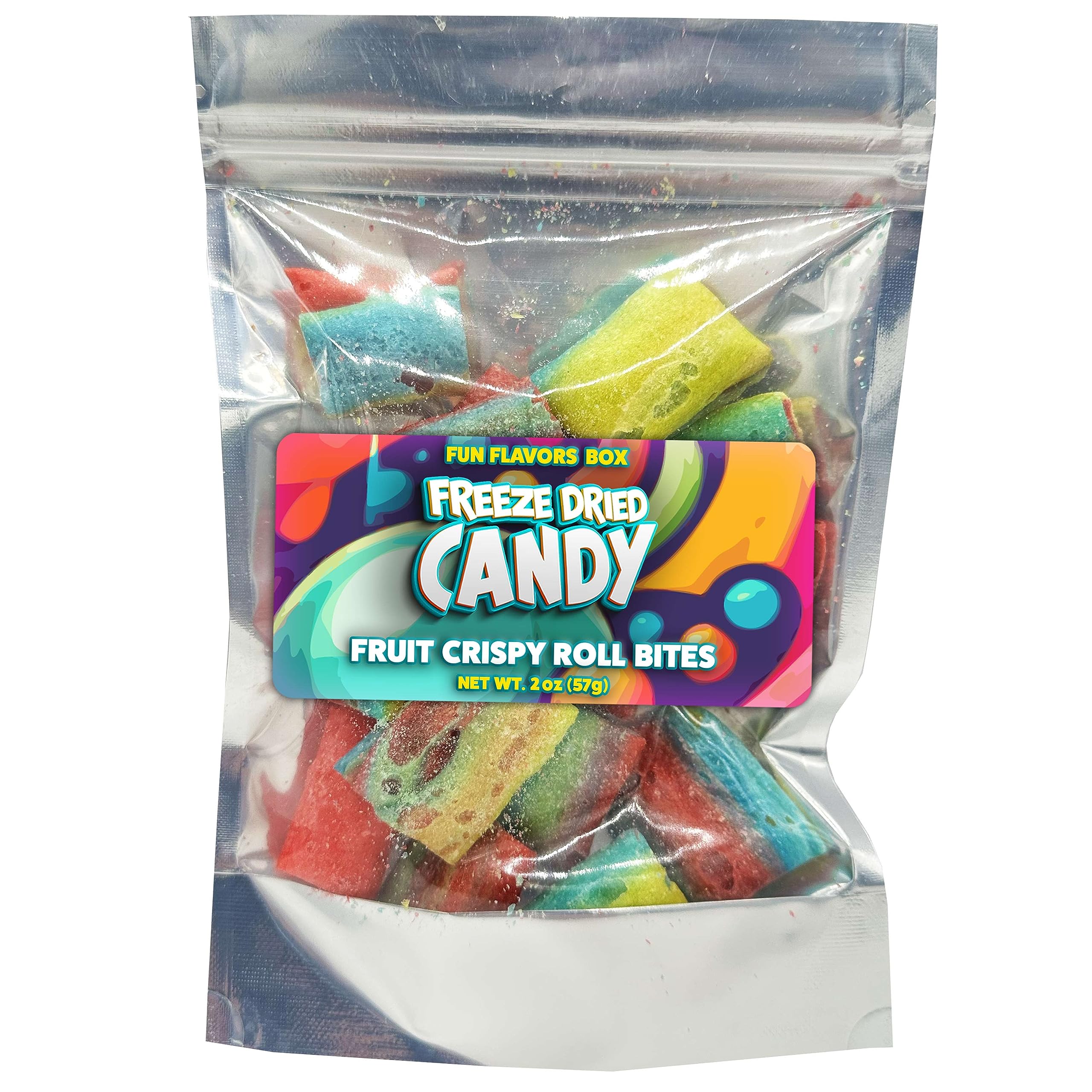 Amazon.com : Freeze Dried Candy Fruit Crispy Roll Bites Variety Pack ...