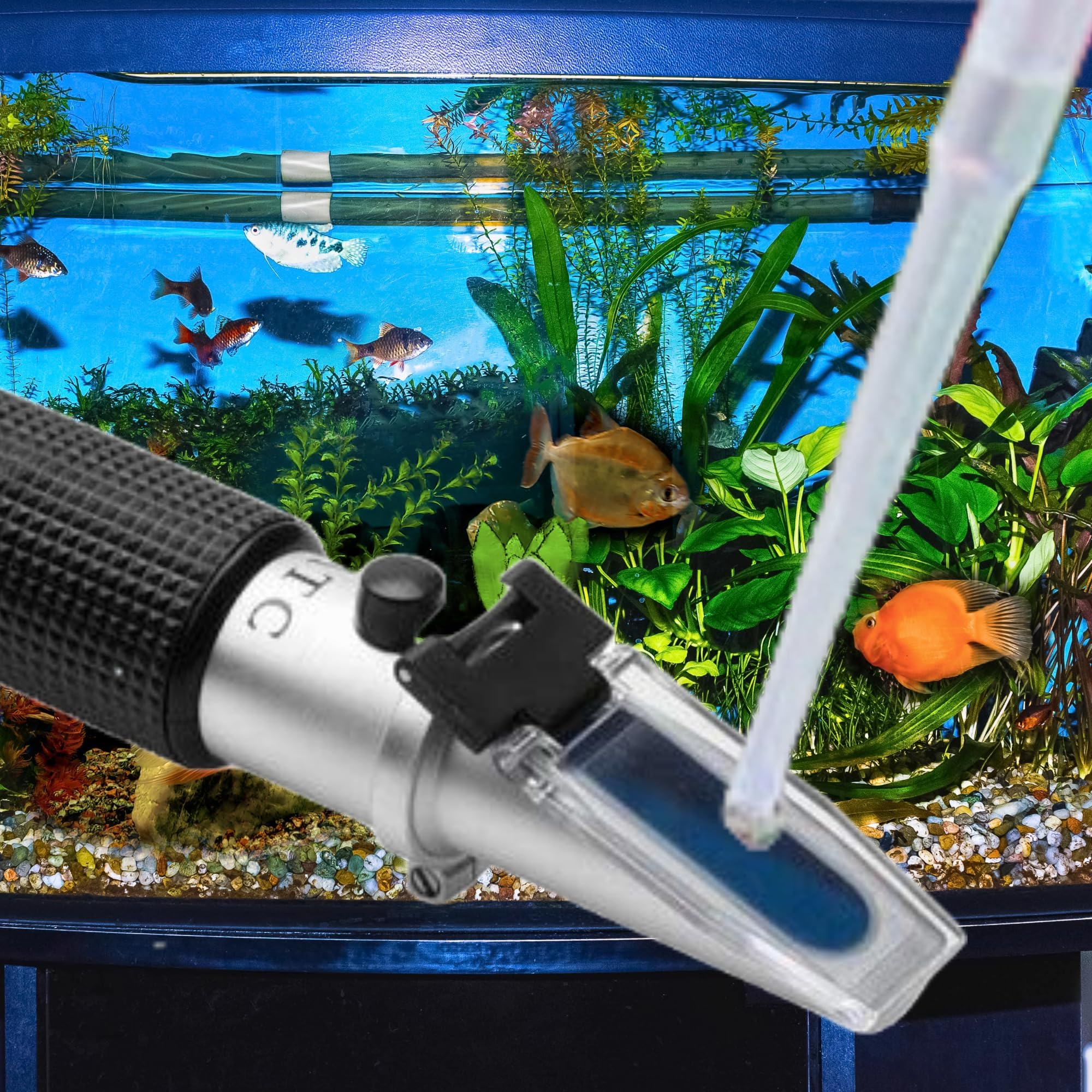 MCP Portable Handheld Refractometer Salinity(0-100%) Test Marine Reef ...