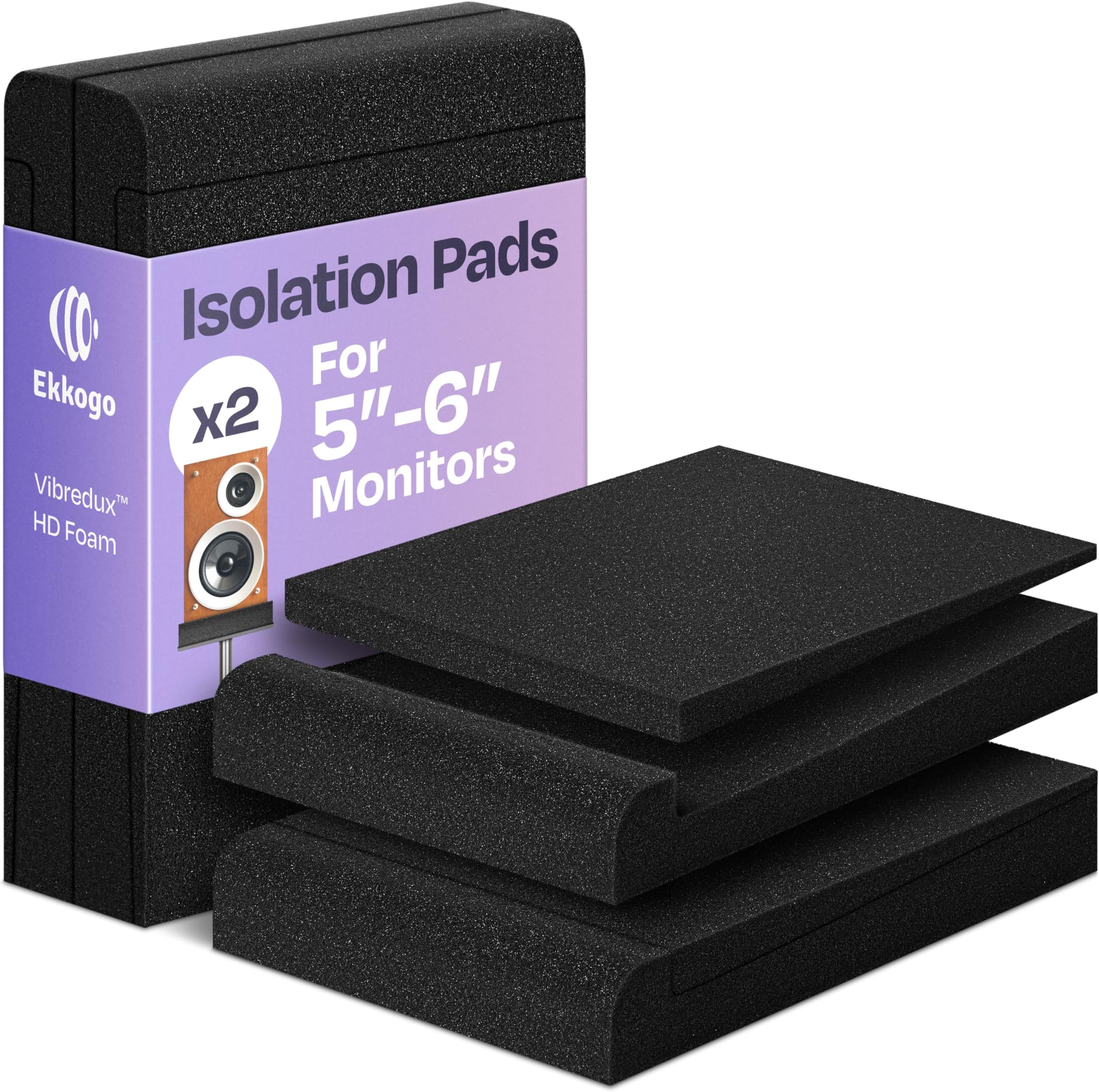 Amazon.com: Pad Sound Dampening Foam Studio Monitor Stands Subwoofer ...