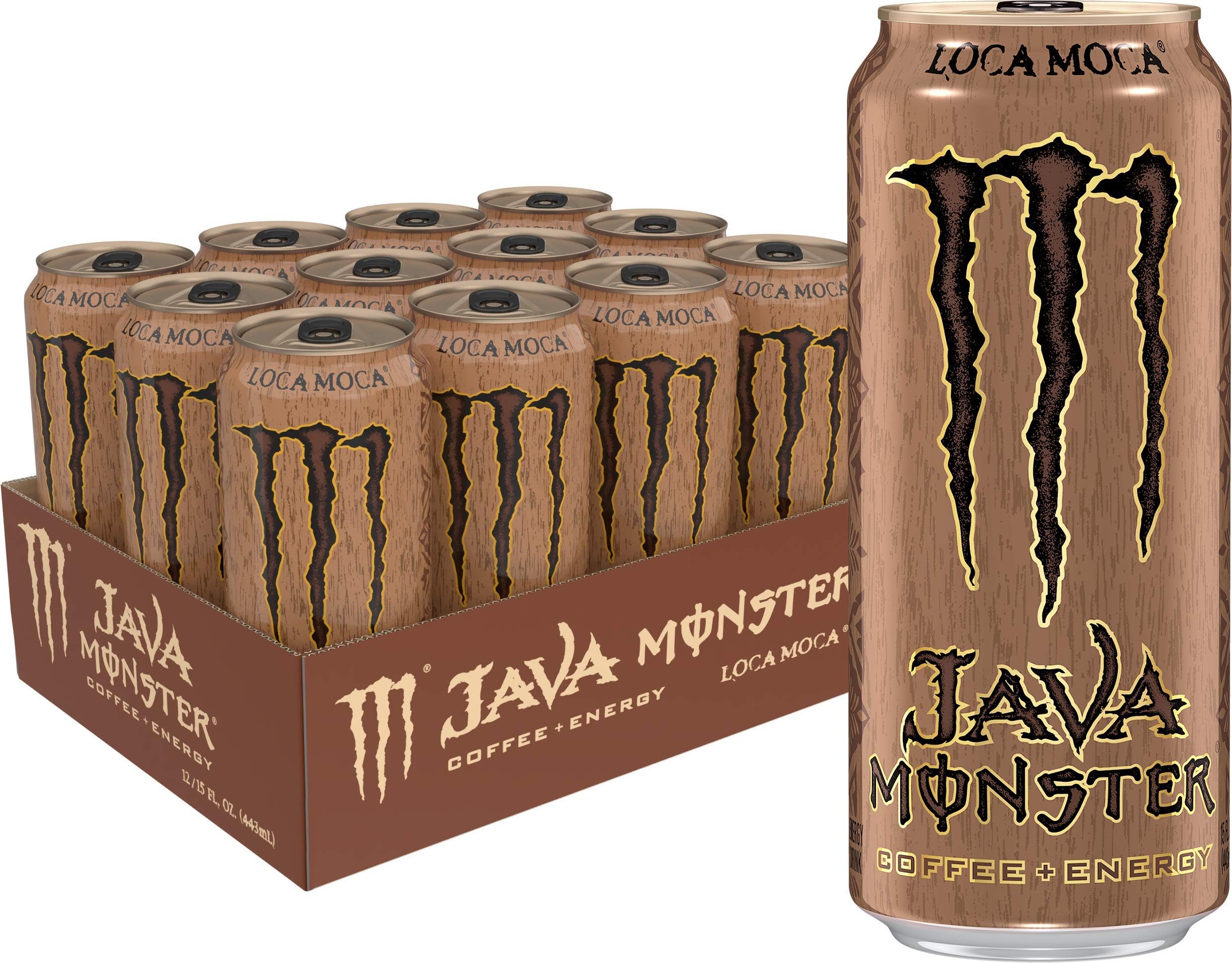 Amazon.com : Monster Energy Java Loca Moca, Coffee + Energy Drink, 15 ...