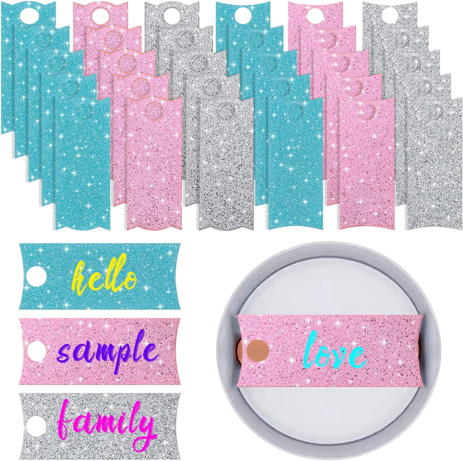 Amazon.com: Personalized Stanley Tumbler Name Plates - Colorful ...