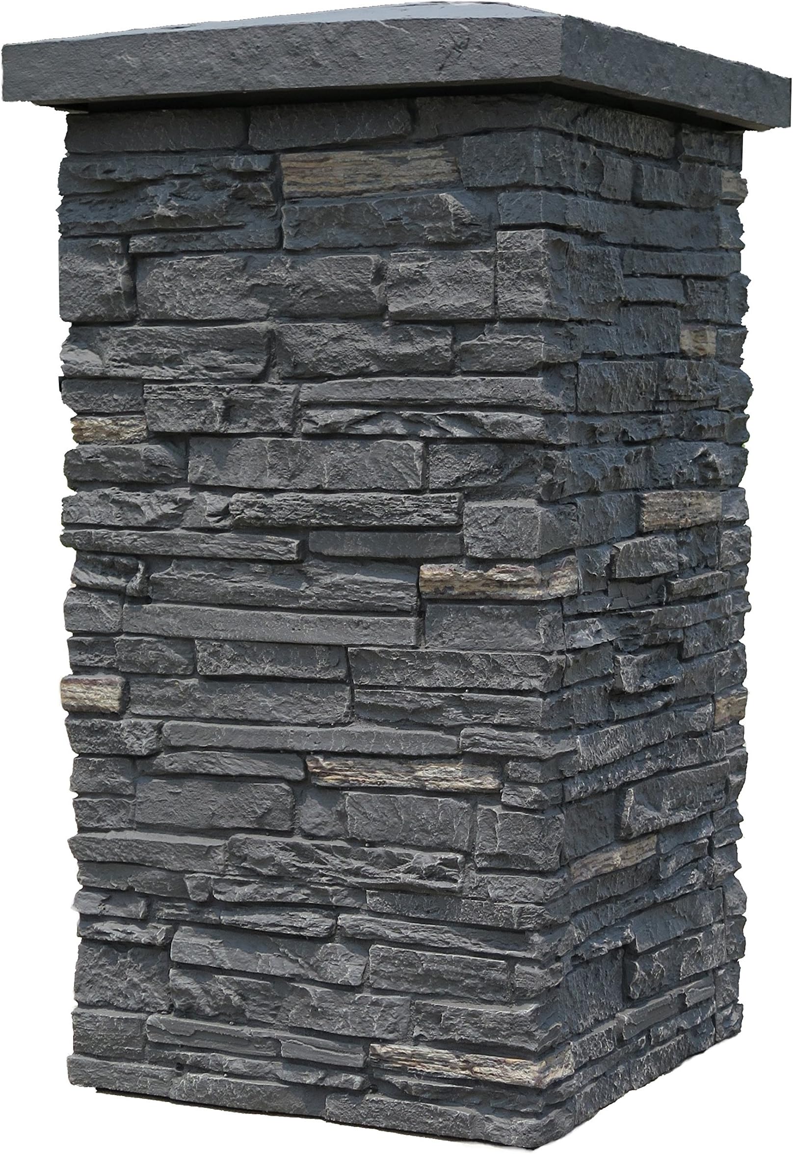 NextStone Slatestone 16" x 16" x 30" Faux Polyurethane Stone Column ...