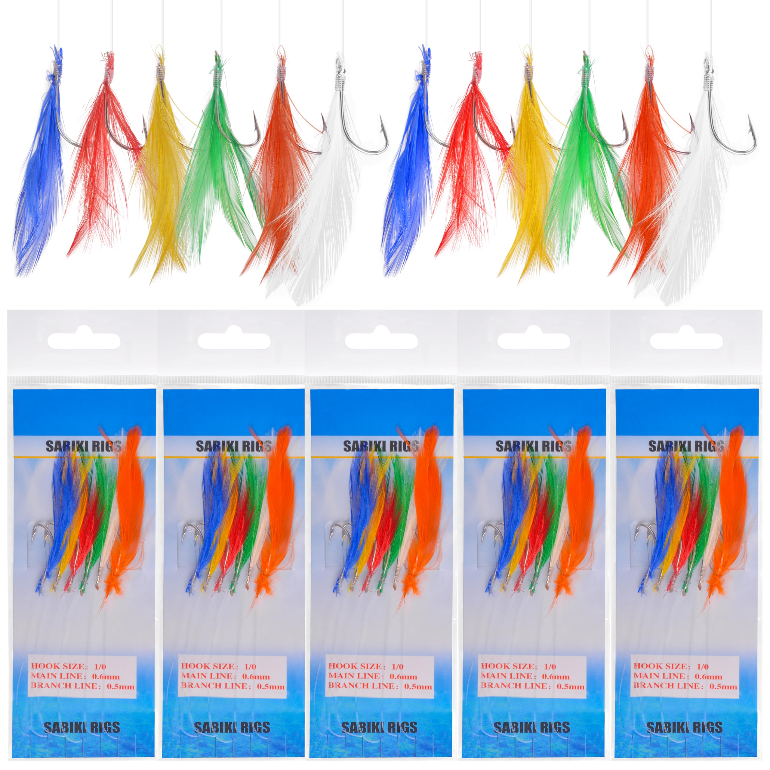Mackerel Rigs Fishing Bait Rigs Saltwater Lures,10/20Packs Mackerel ...
