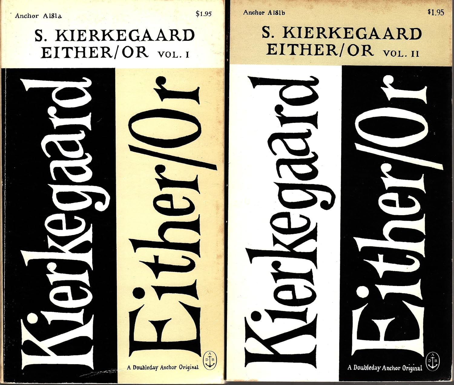 Either/Or, Volumes I & II: Søren Kierkegaard, Walter Lowrie, David F ...