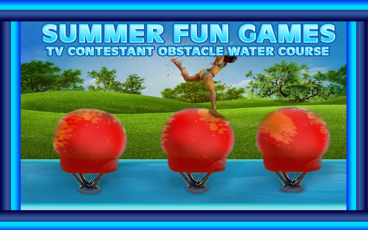 Summer Fun Games : TV Contestant Obstacle Water Course - Free Edition ...