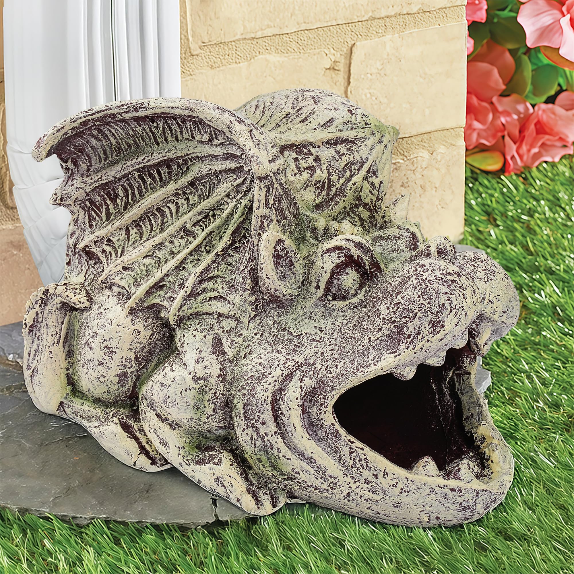 Snapklik.com : Real Gargoyle Sculpture Gutter Diverter Rain,Eco ...