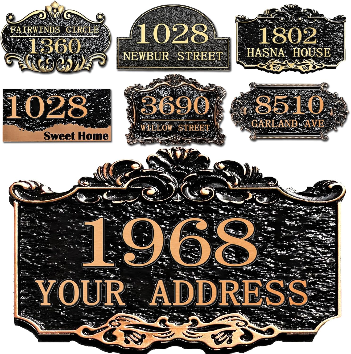 Amazon.com: Personalized Address Signs for Houses Custom Vintage ...